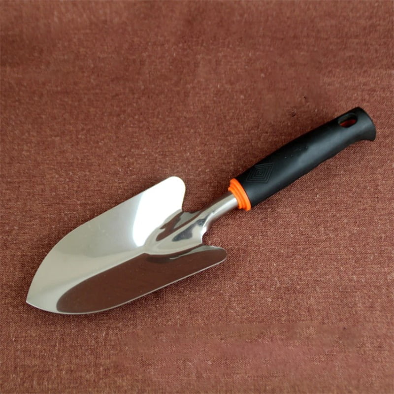 ToolXcel Garden Hand Trowel, Black Rubber Grip, Stainless Steel Garden ...
