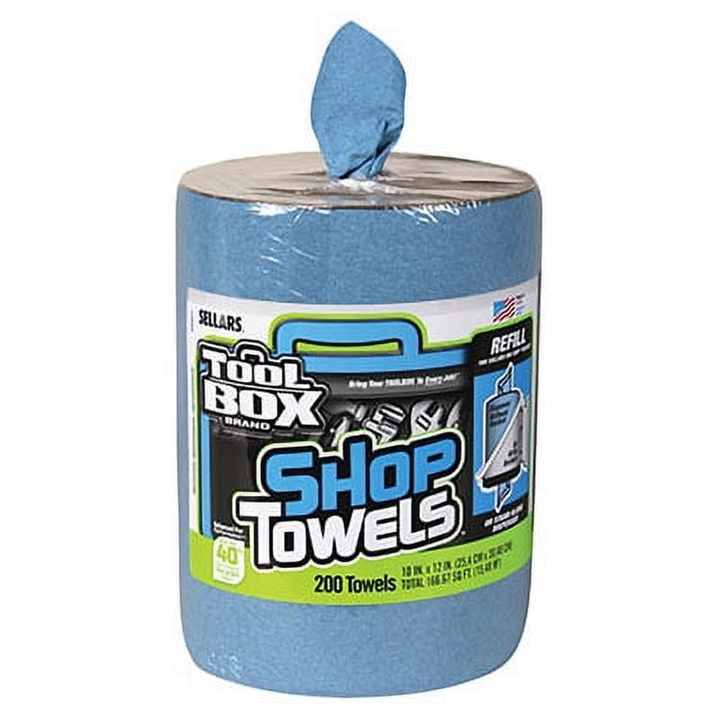 Toolbox 200 Count Blue Shop Towel Refill Refills Big Grip Bucket #5520 ...