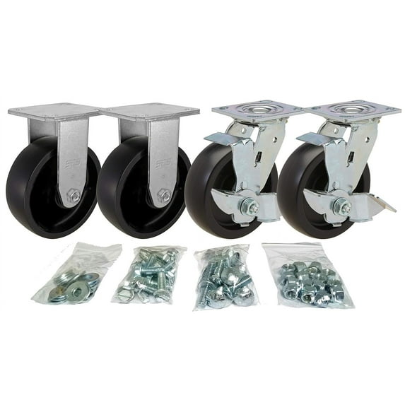 Toolbox Caster Set | 5" for Greenlee, Knaack and Other Job Boxes | All ...