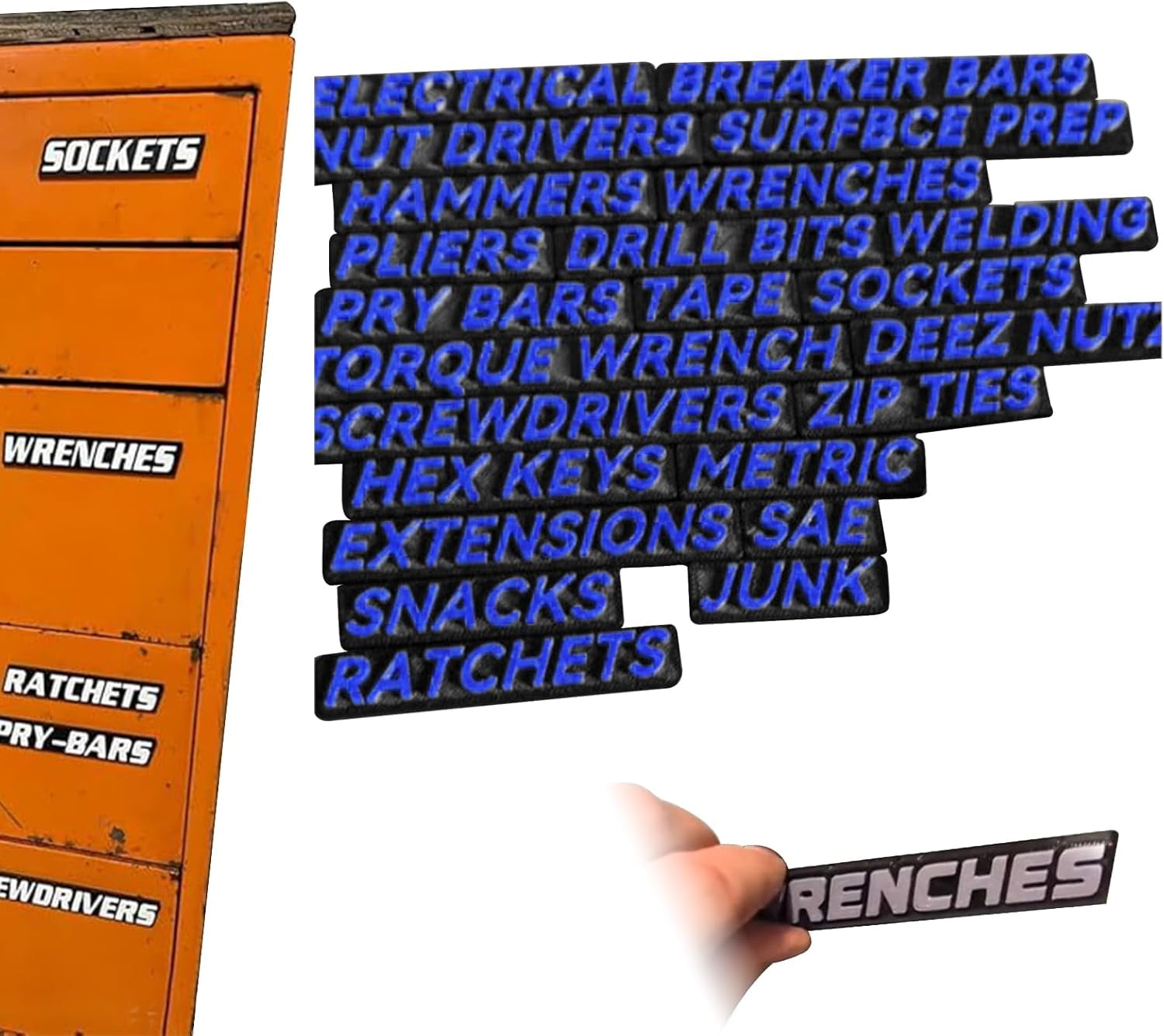 Toolbox Drawer Tags, 3D Magnetic Tool Box Labels, Strong Magnetic, Easy ...