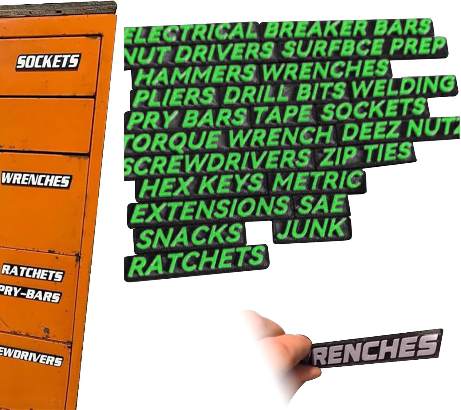 Toolbox Drawer Tags, 3D Magnetic Tool Box Labels, Strong Magnetic, Easy ...