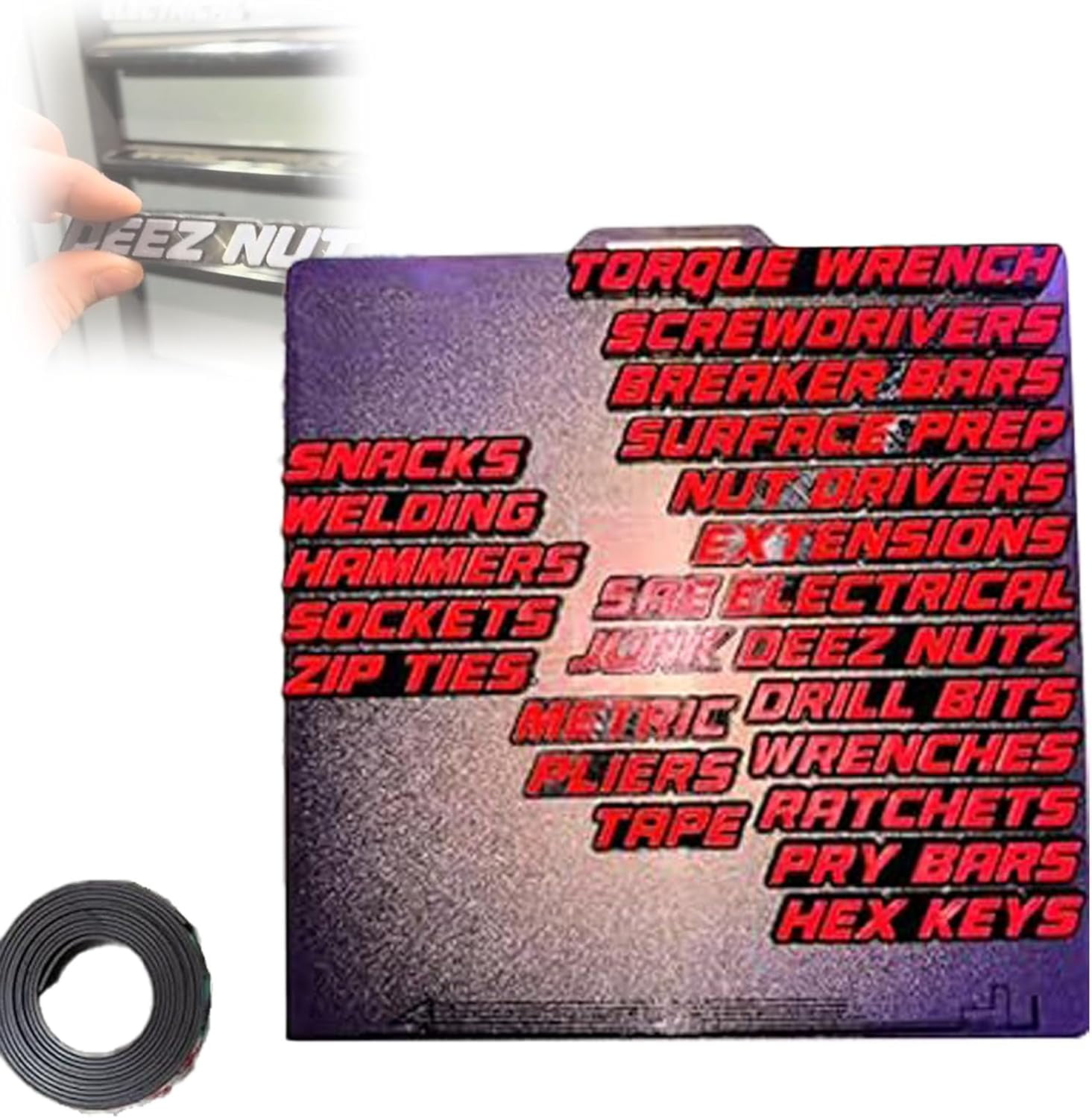 Toolbox Drawer Tags, 3D Magnetic Tool Box Organizer Labels, Mini ...