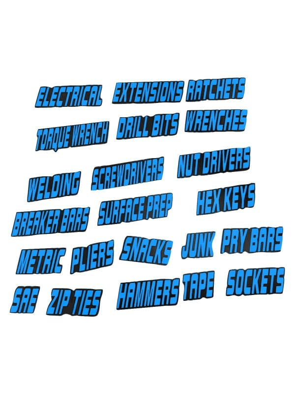 Toolbox Drawer Tags, Tool Accessories for Tool Box Drawers, Toolbox ...