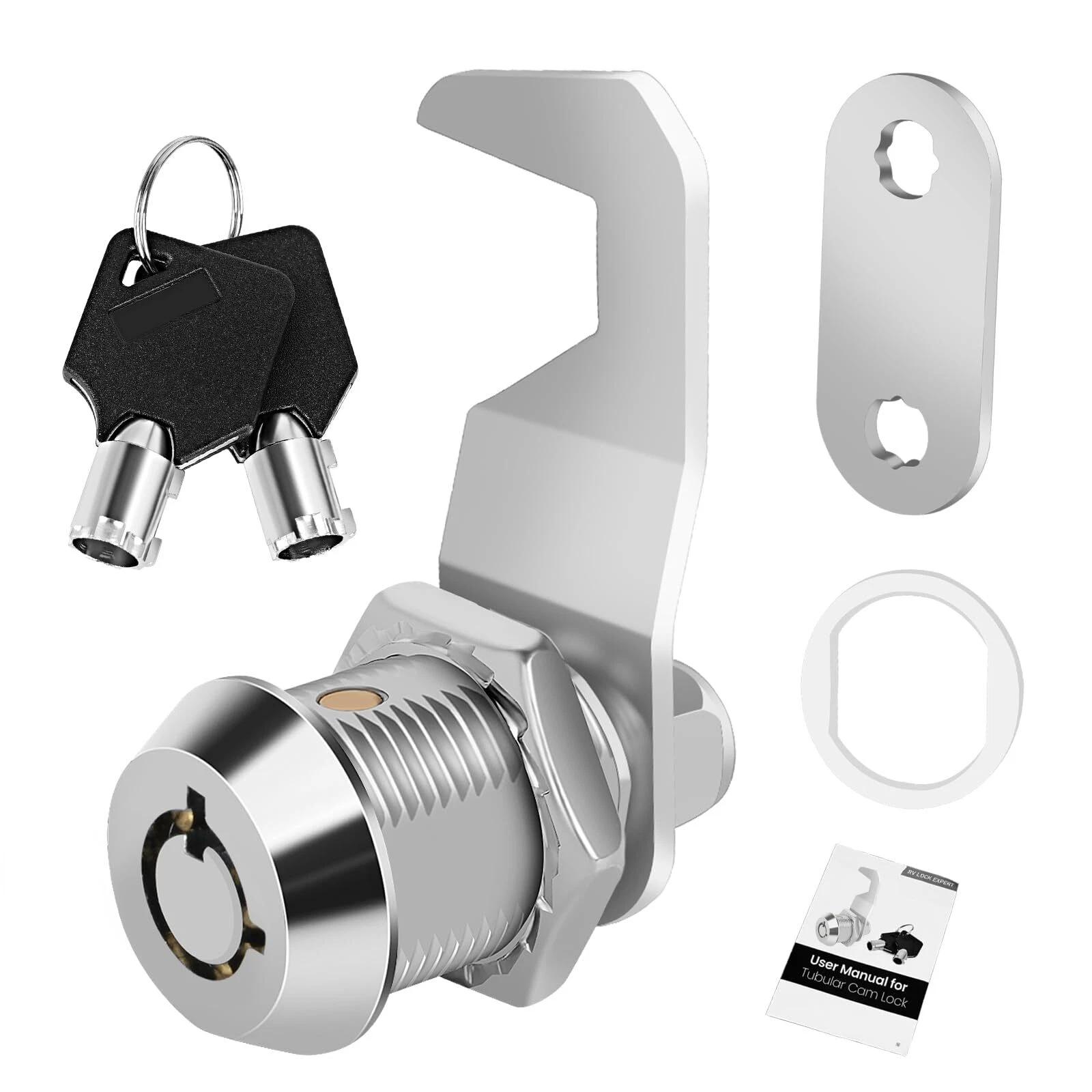 Toolbox Lock With Keys 5/8 Cabinet Cam Lock Keyed Alike Hook Camtool ...