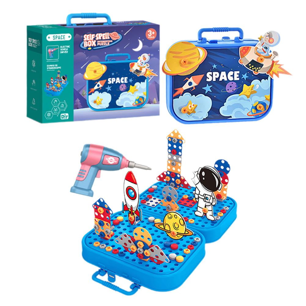 Toolbox With Drill, 2025 New Creativity Tool Box With Drill Kids, with ...