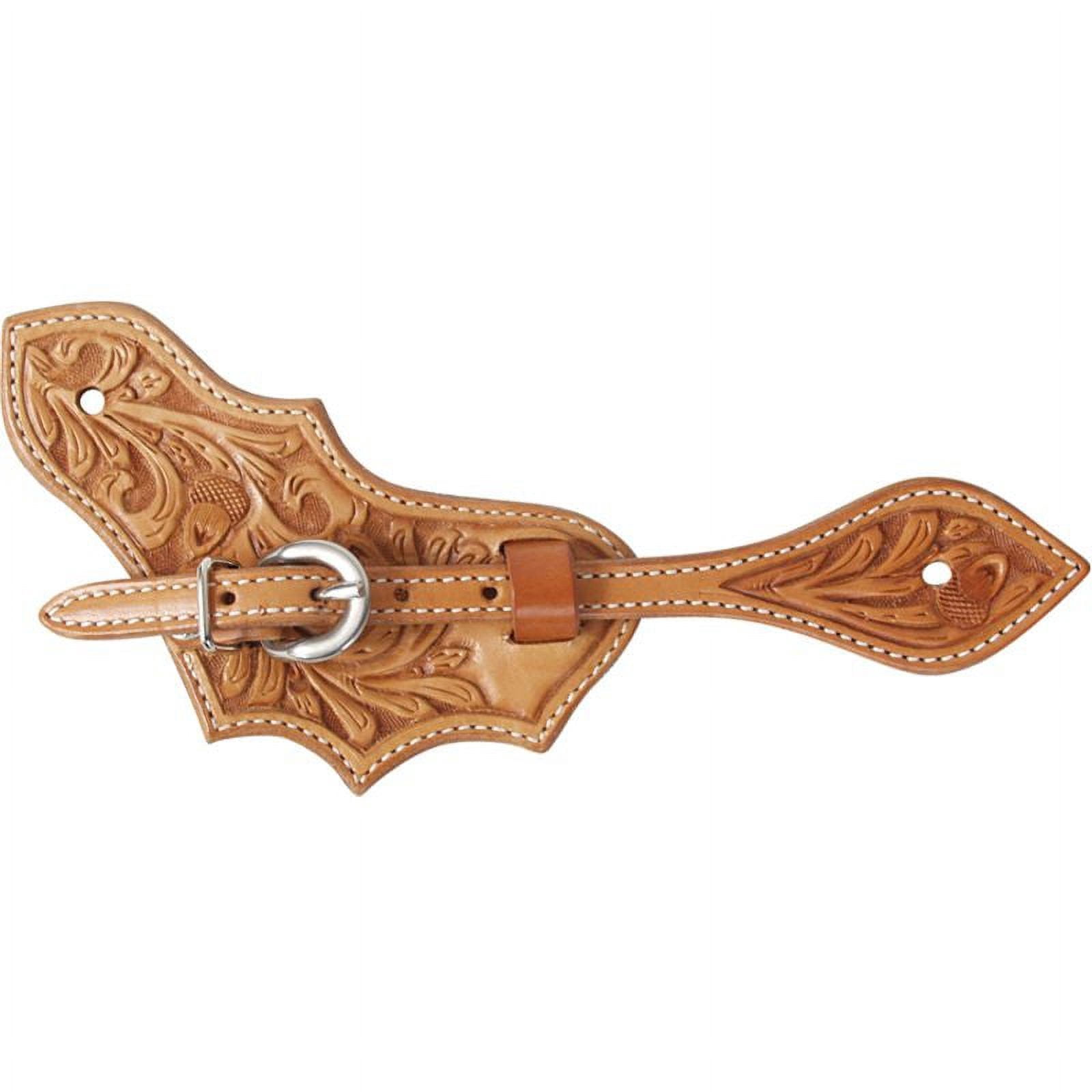 Martin Saddlery Oak Leaf Spur Straps - Hand-Tooled Western - Walmart.com