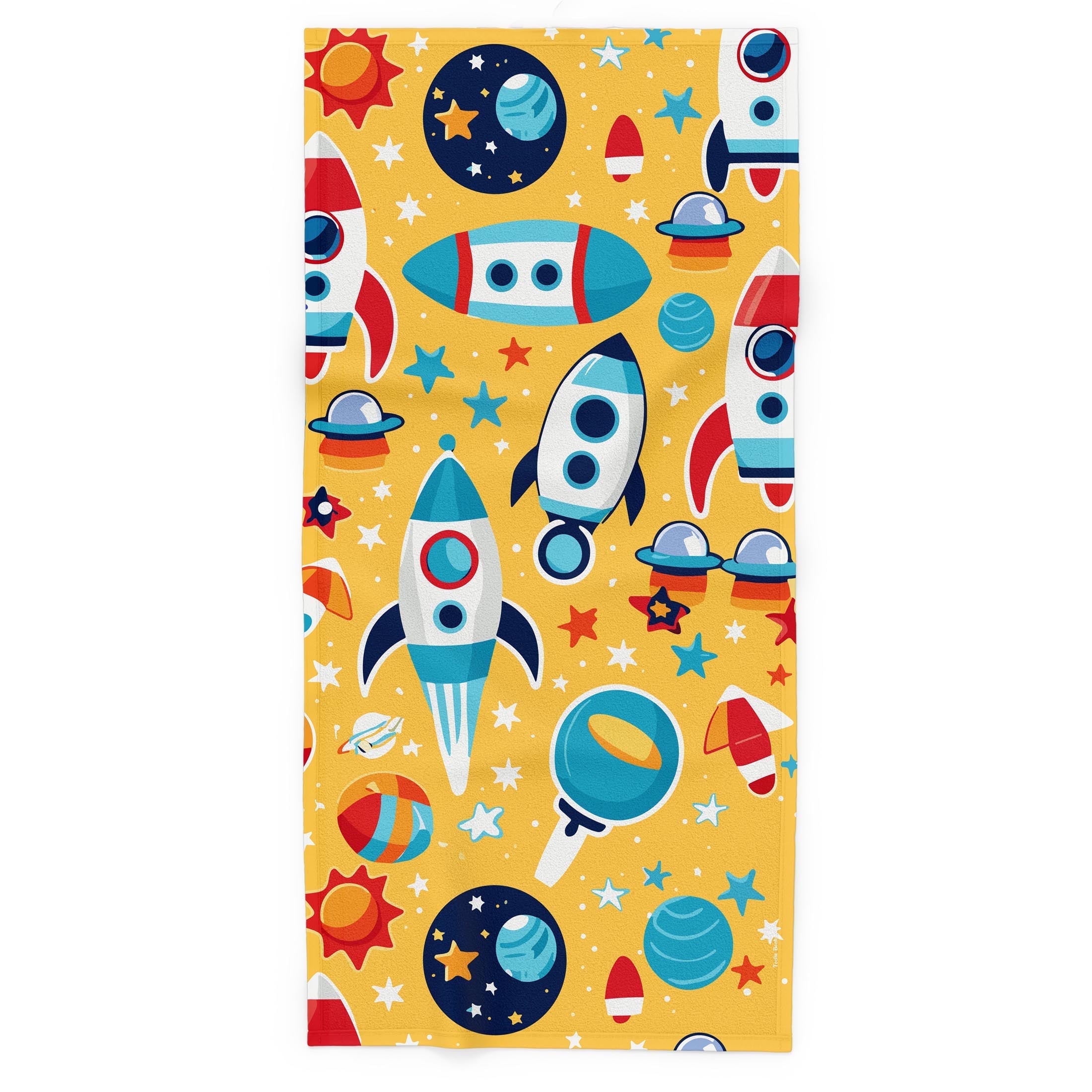 Toolie Bonka Rocket Ship Beach Towel, 30in x60in Dual sided Polyester ...