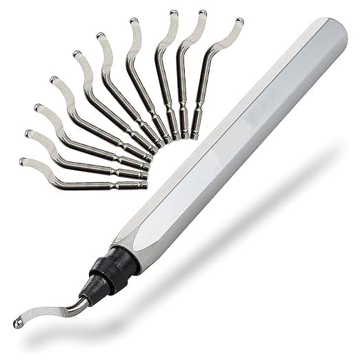 Tooling - Deburring Tool with 10 Extra High Speed Steel Swivel Blades ...
