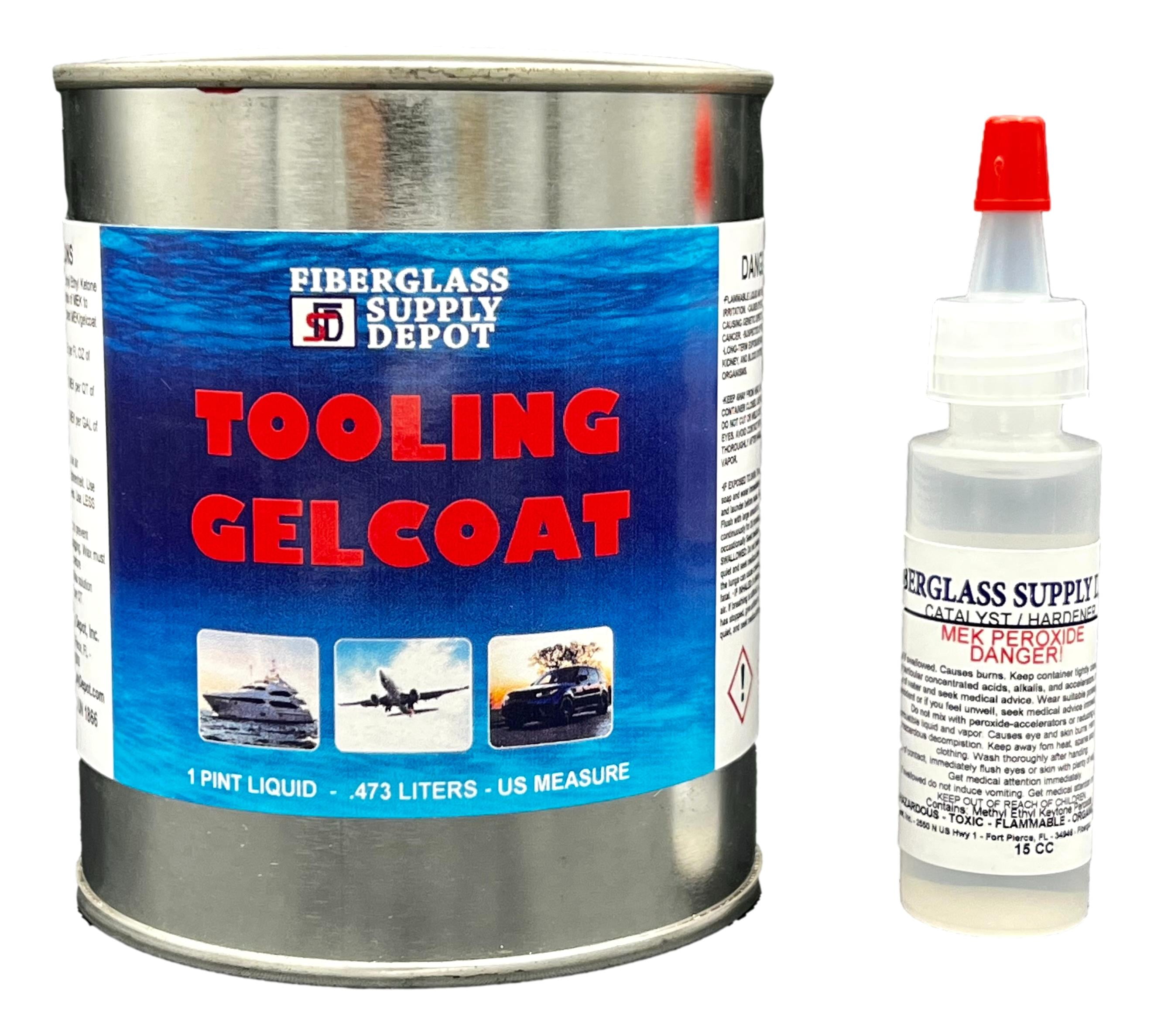 Tooling Gelcoat - Red - Pint with 15cc Hardener (MEKP) - Walmart.com