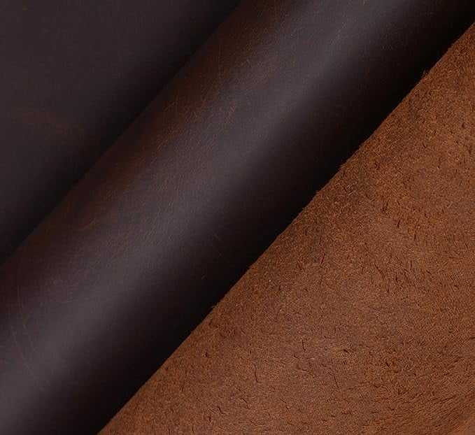 Tooling Leather Full Grain Thick Cowhide Skin Crazy Horse Crafting Arts ...