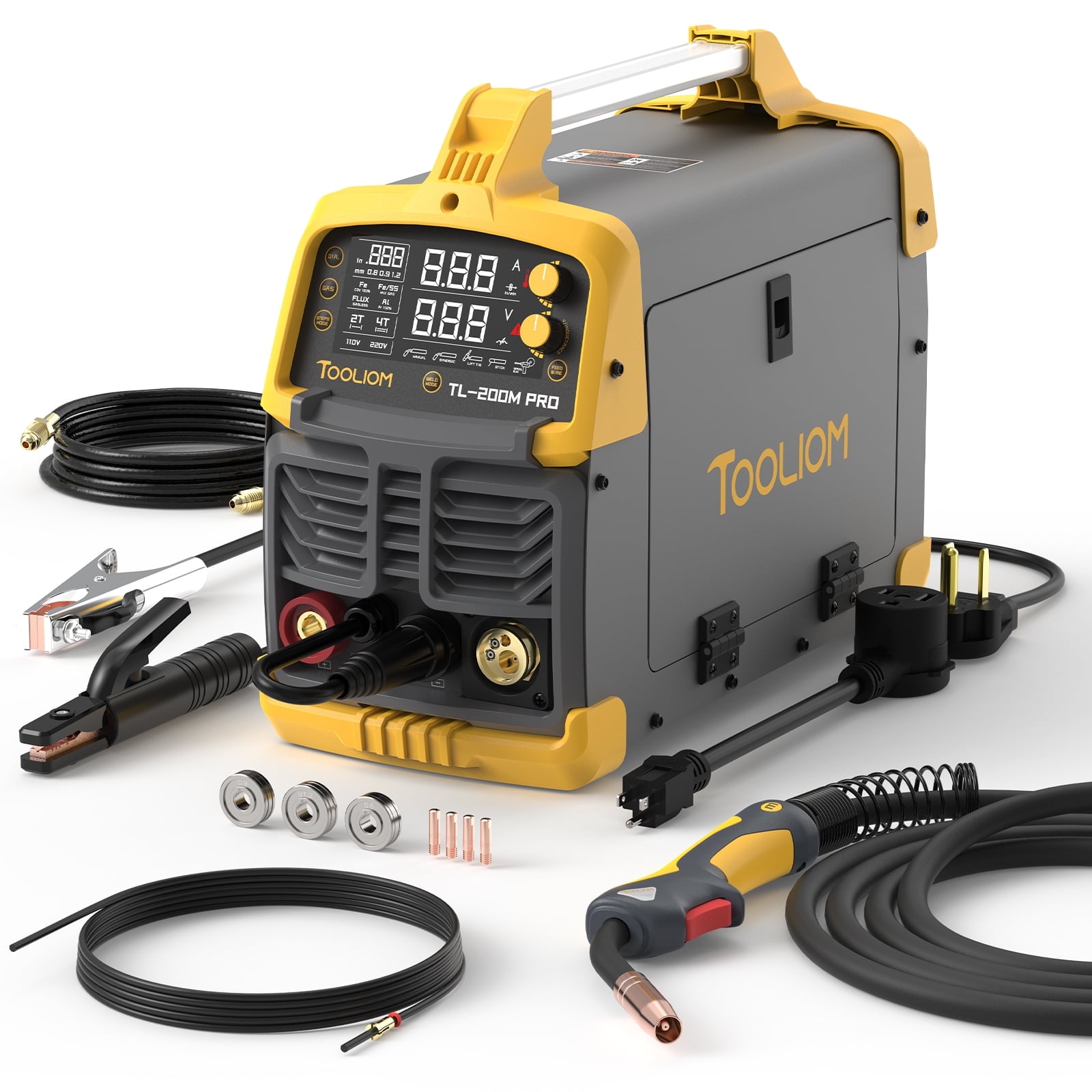 TOOLIOM 200A Digital Welding Machine, MIG ARC Lift TIG, 3 in 1, 110 ...