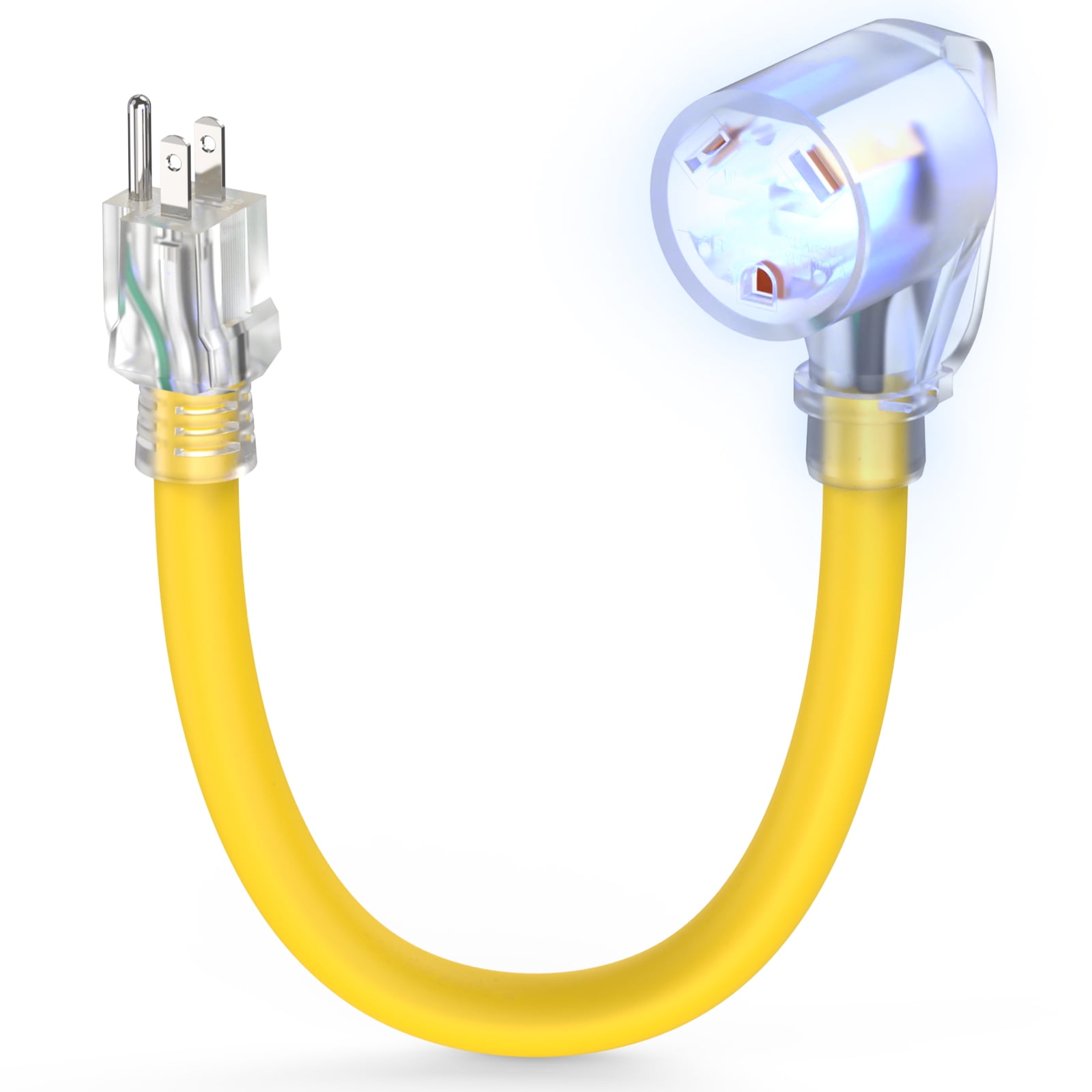 TOOLIOM 30 Amp to 110 RV Adapter, Electric Plug Cord, 15 Amp 5-15P Male ...