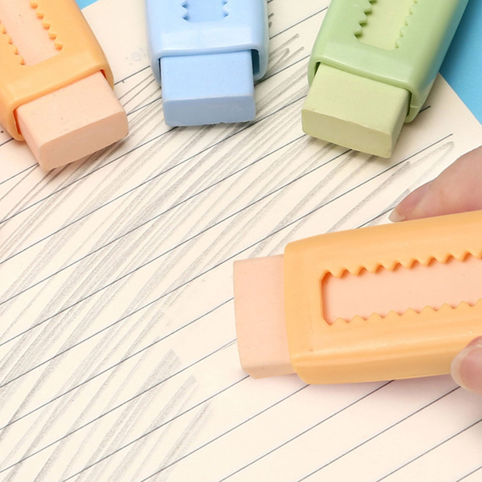 Toolix Clearance! 5 Piece Sliding Retractable Pencil Erasers 4 Cute ...