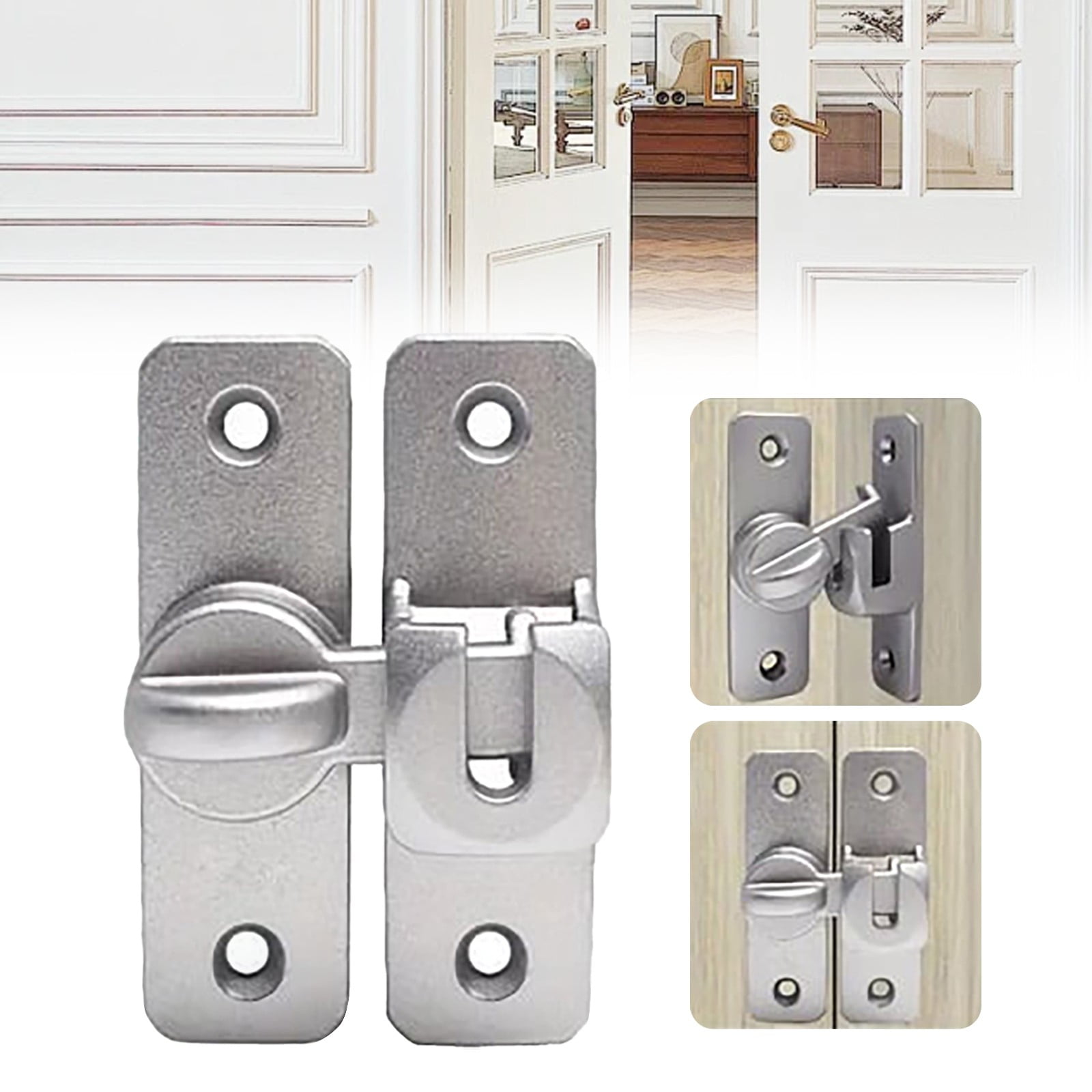 Toolix Clearance! Aluminum Alloy Flip Non Perforated Door Buckle Door ...