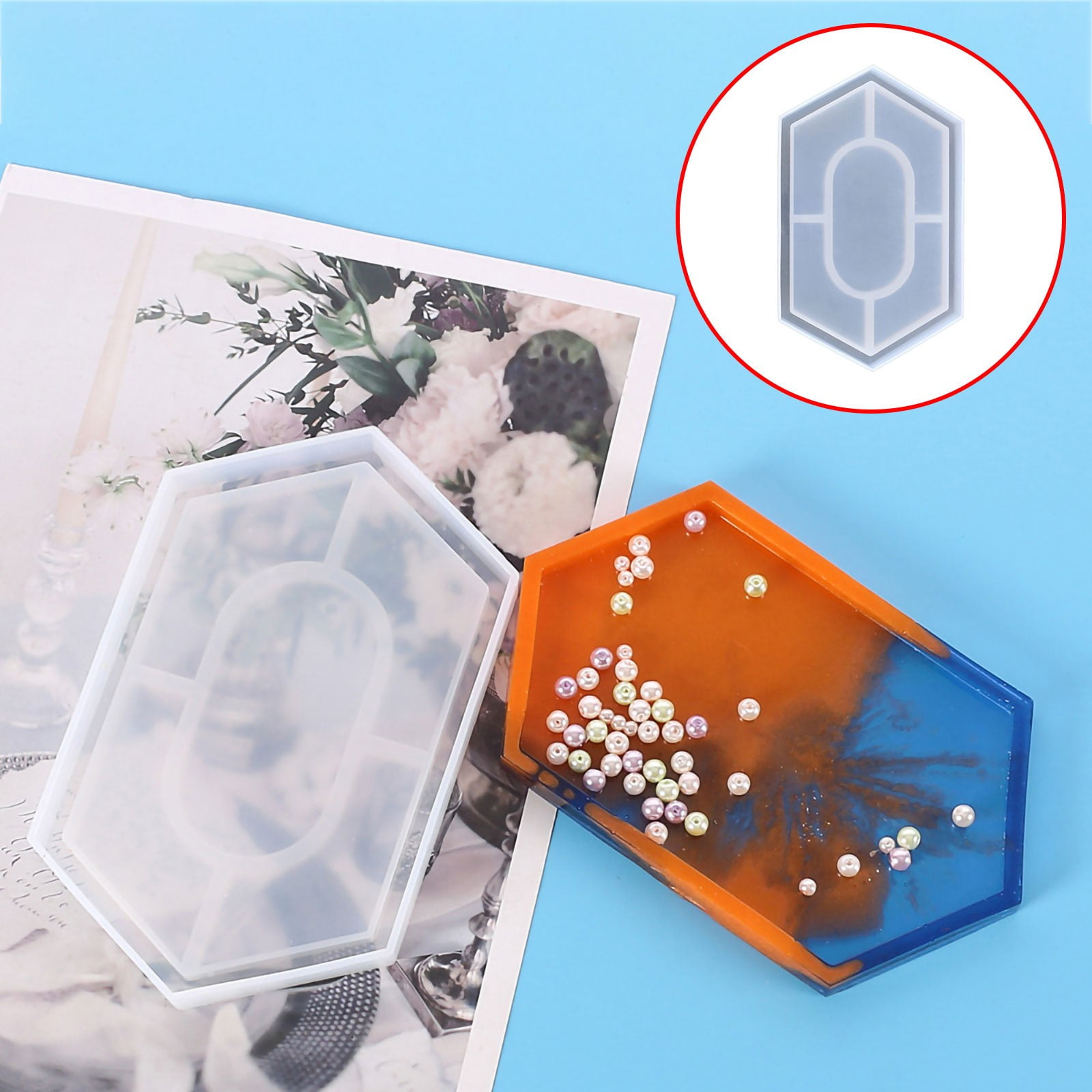 Toolix Clearance DIY Silicone Mould under $6 DIY Crystal Epoxy Storage ...