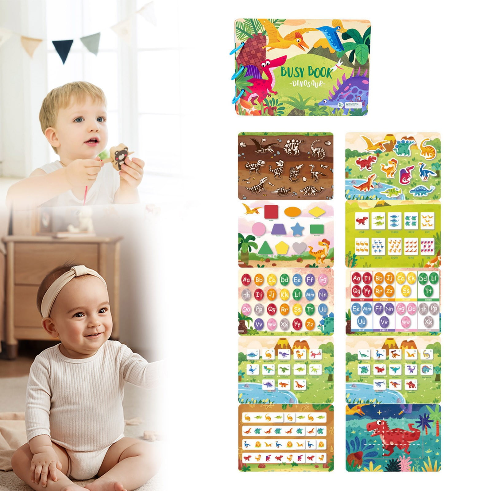 Toolix Clearance! Enlightenment Early Education Quiet Sticky Book ...