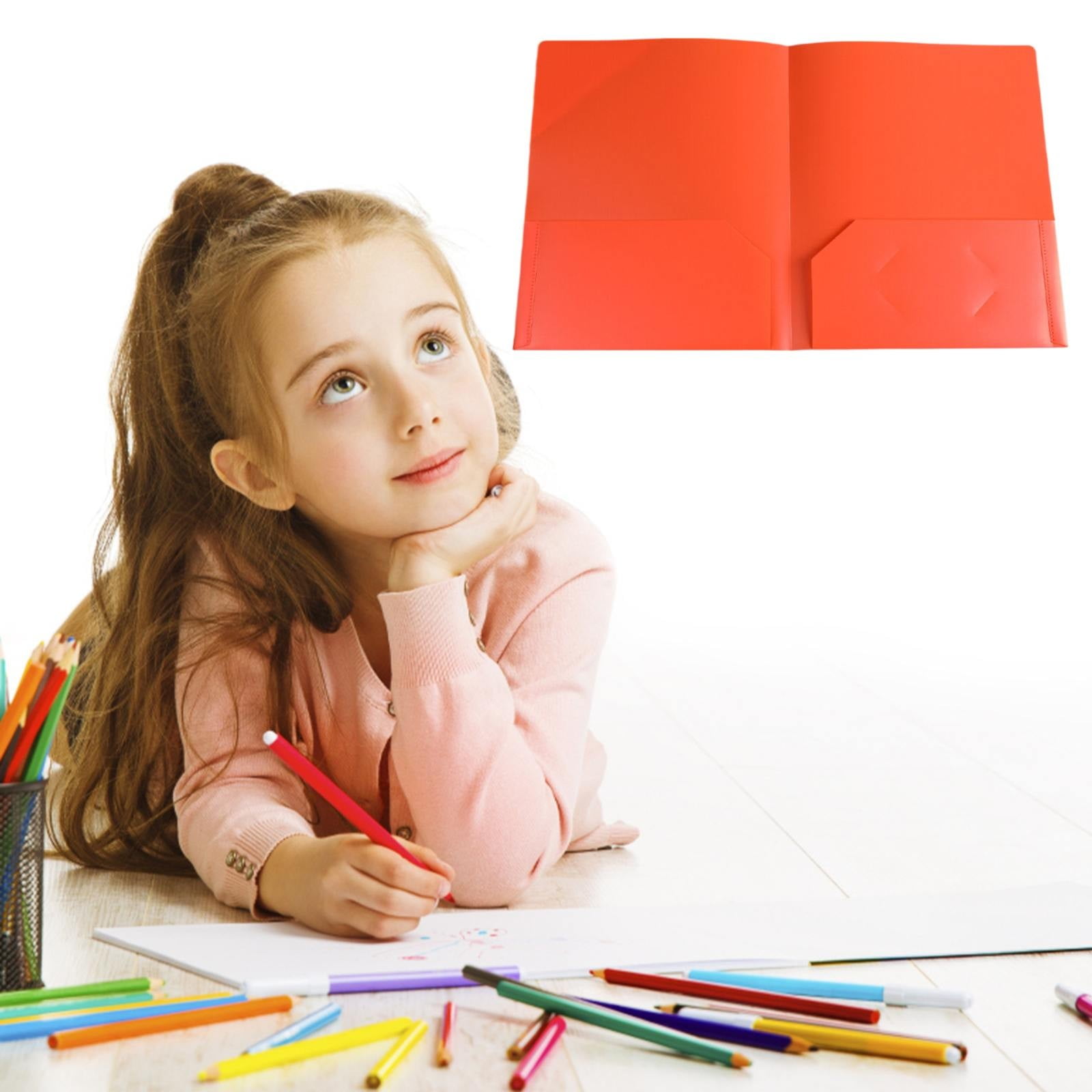 Toolix Clearance! Plastic Folders With Pockets Standard Letter Paper ...