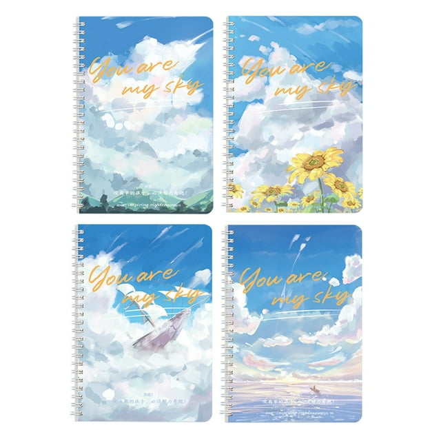 Toolix Coil Notebook A5 Flip Coil Notebooks 4 Pack! Perfect For ...
