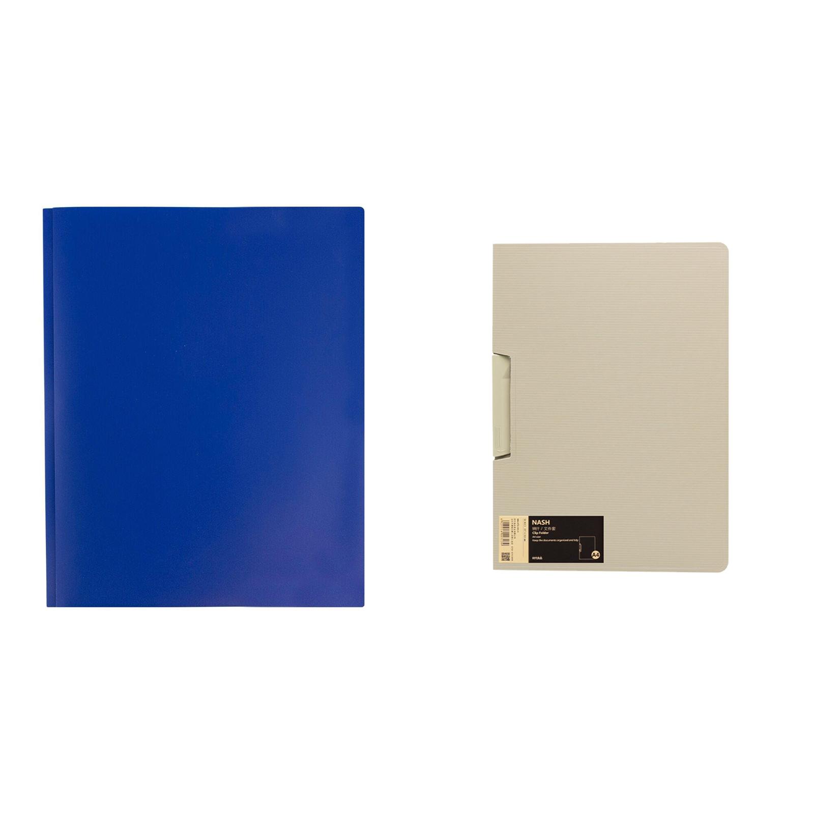 Toolix Foldable Plastic File Clipboard Profile Clip Folder A4 Letter ...