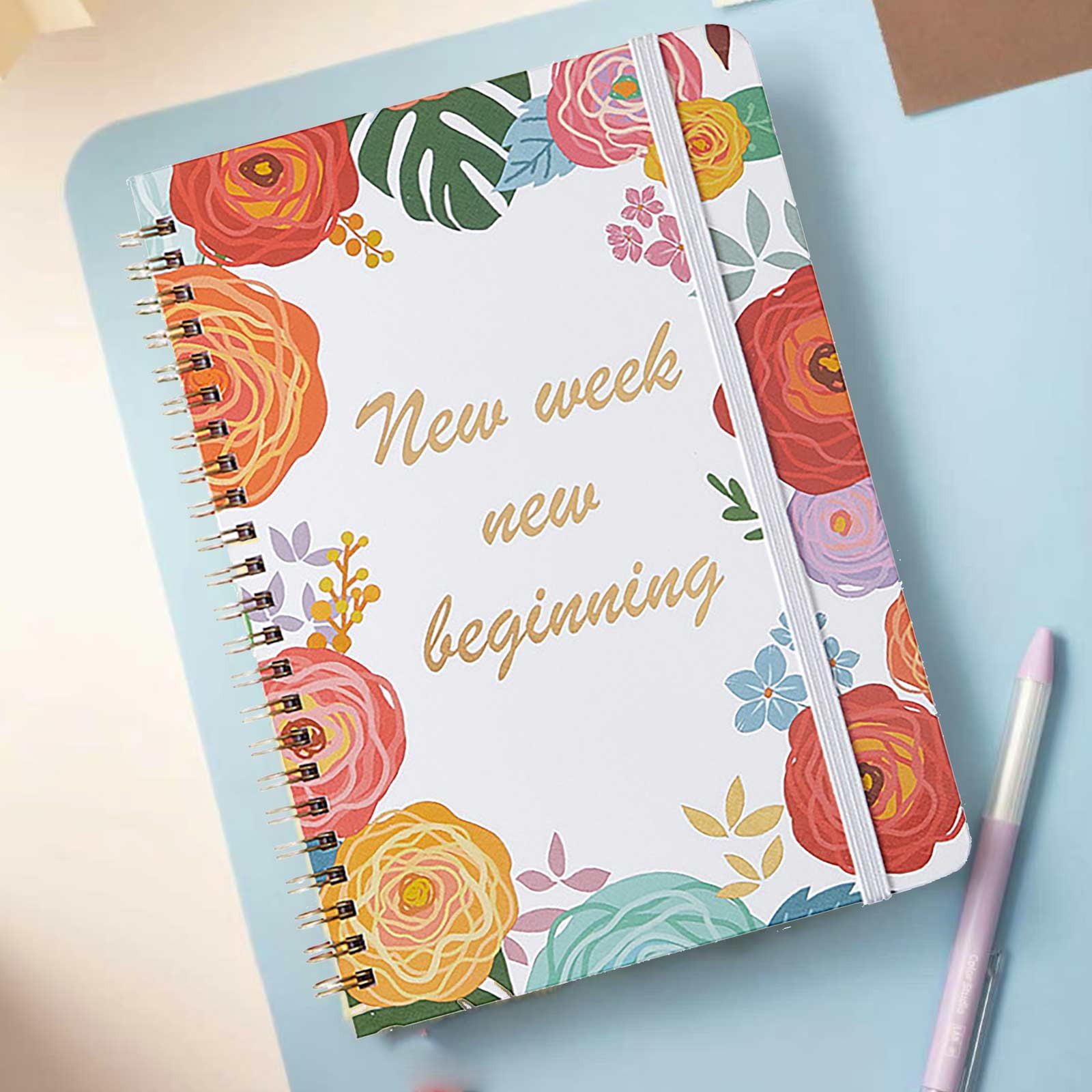 Toolix New Term Ready! Coil Notebook Weekly Plan Notebook Daily Plan ...