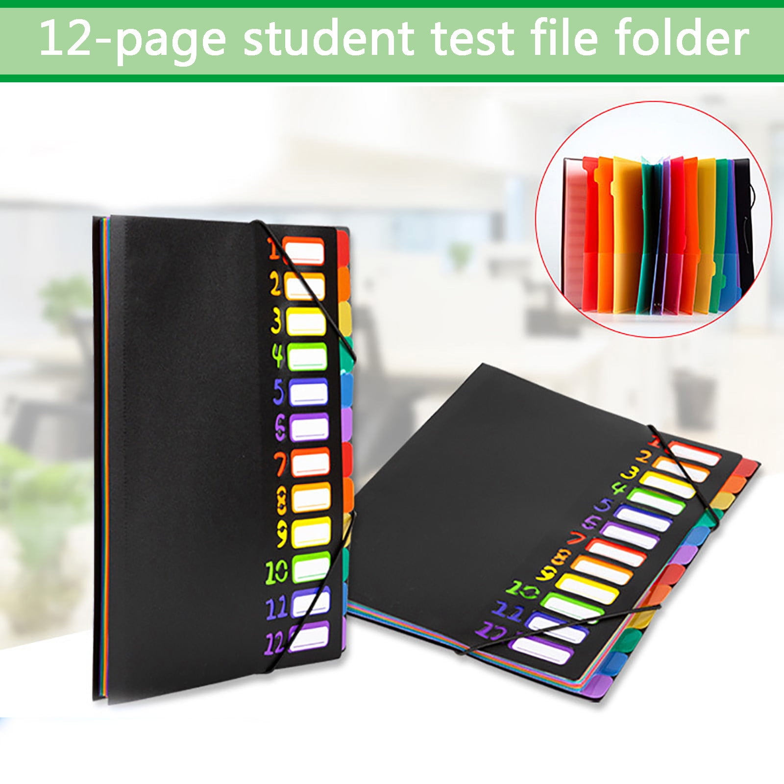 Toolix Office&Craft&Stationery 12-Page Student Test Paper Storage ...