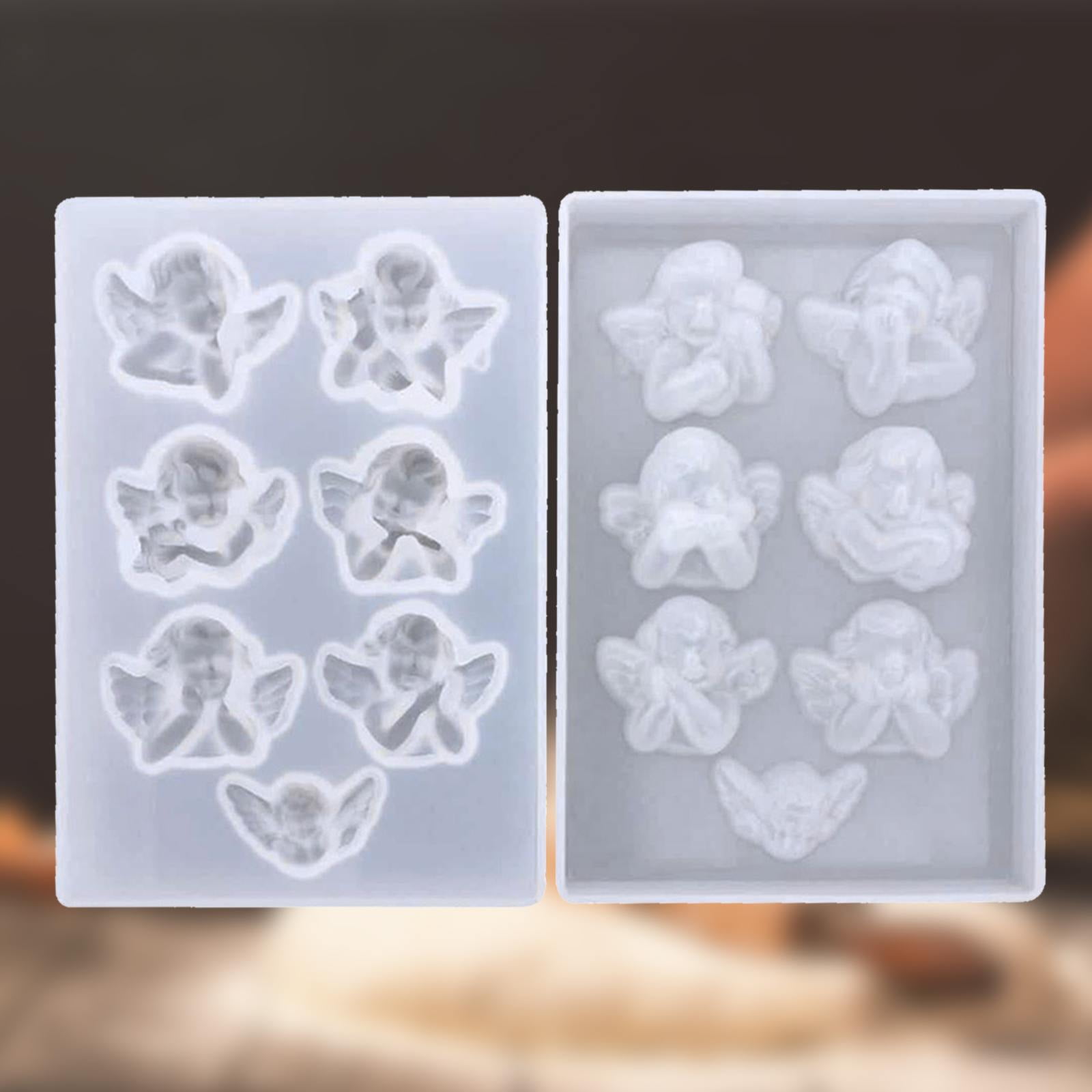 Toolix Resin Molds Diy Crystal Dripping Angel Figurine 7 Station ...