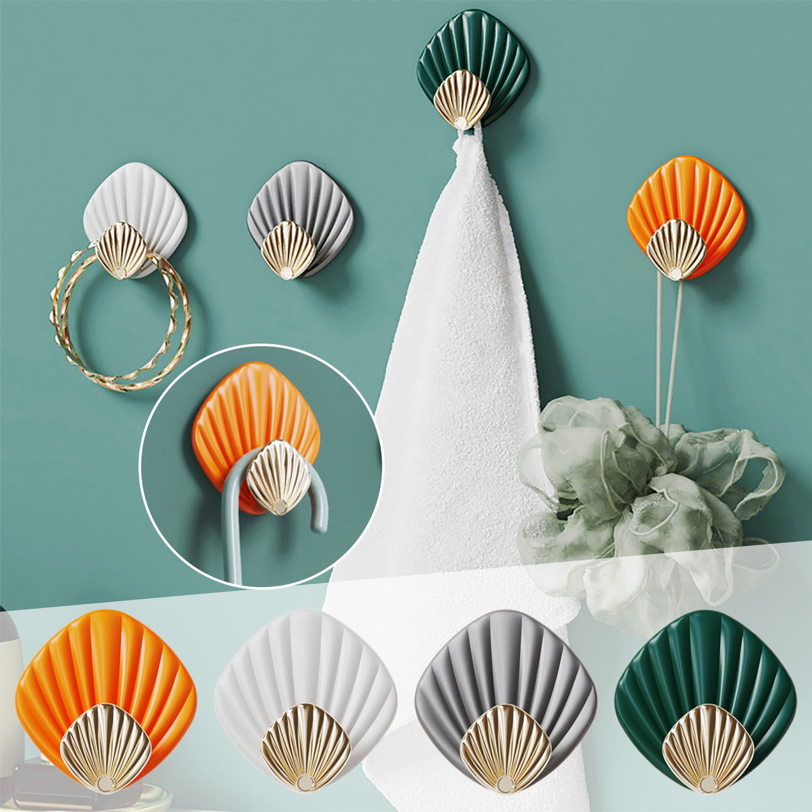 Toolix Utility Hooks Hook Strong Paste Door Bathroom Wall Kitchen ...