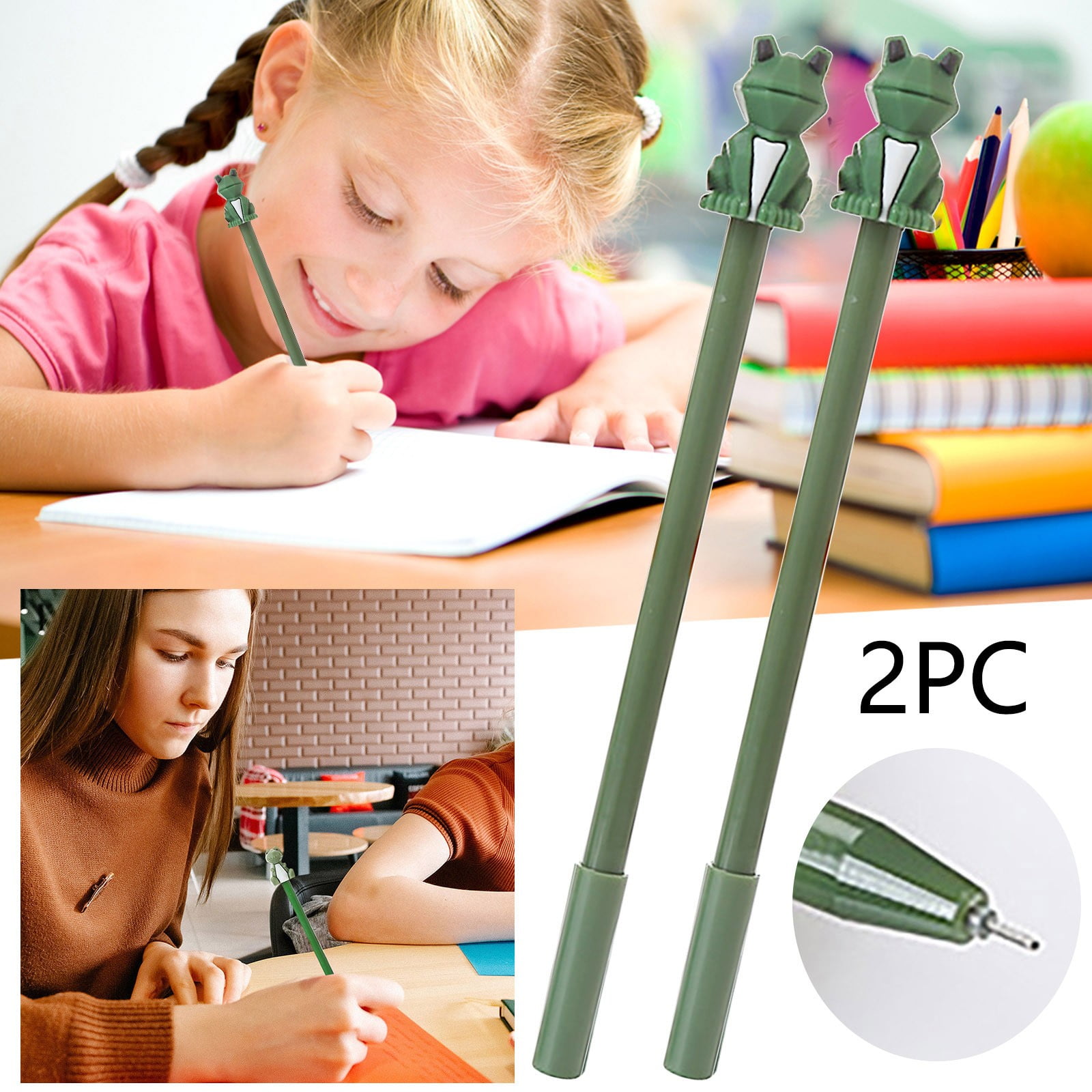 Toolix Writing Pen 2 Packs Of 3D Animal Shaped Cartoon Pens（10ml ...
