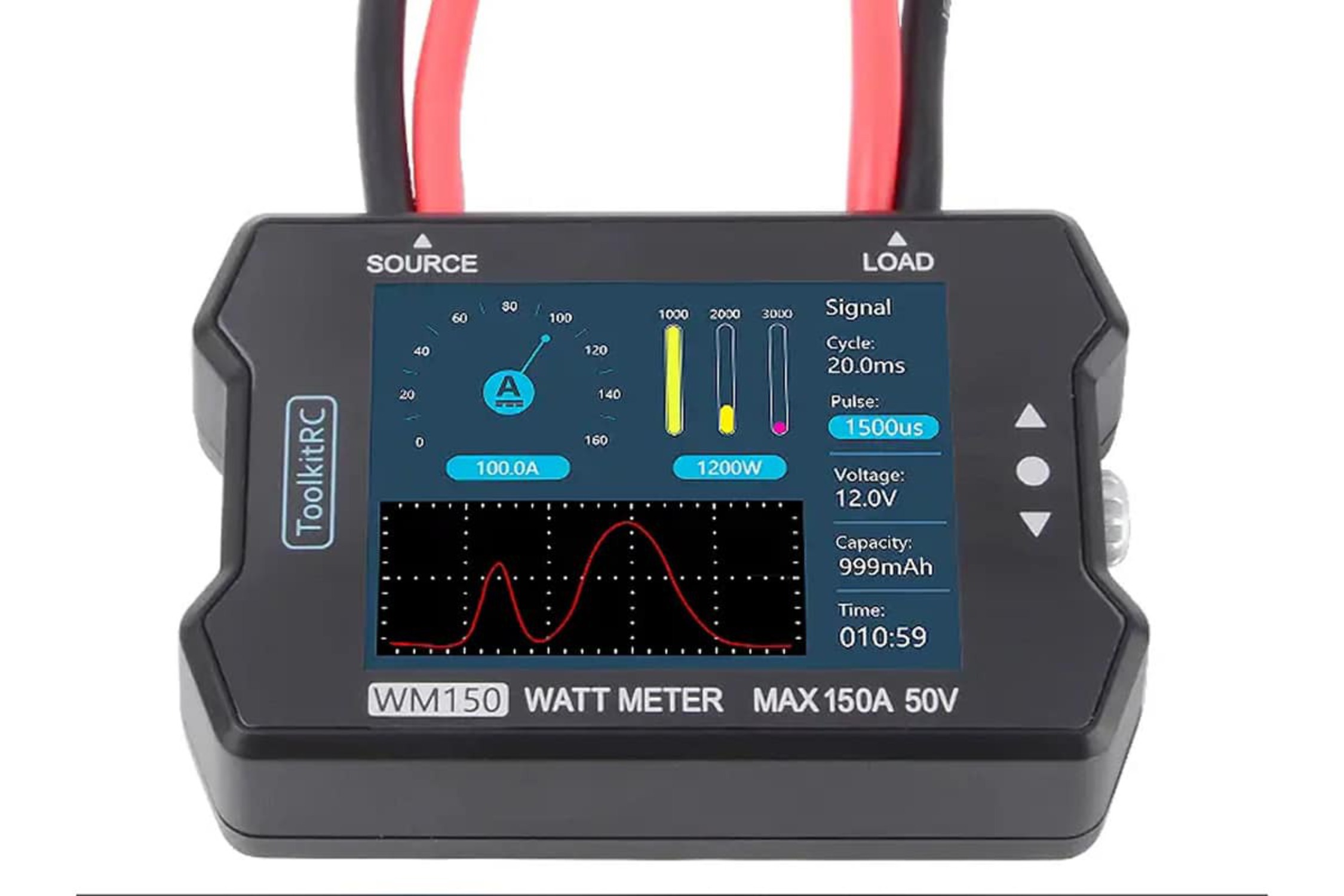 ToolkitRC WM150 Advanced Watt Power Meter - Walmart.com