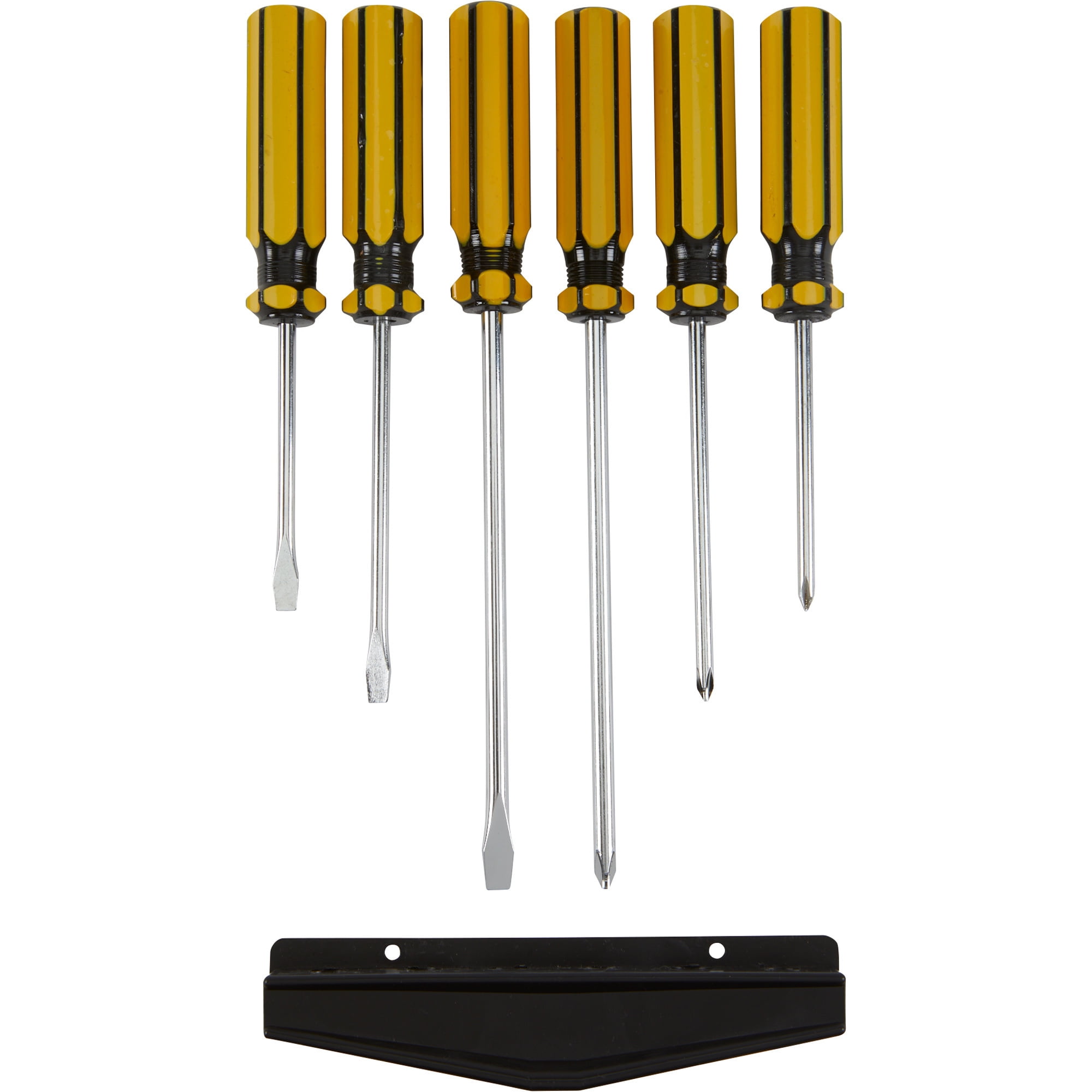 Toolmart 6-Pc. Screwdriver Set with Wall Rack - Walmart.com