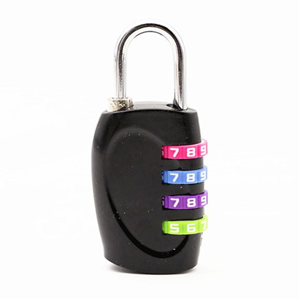 Tooloflife Padlock 4D-69mm, 3.8mm Shackle Length, Zinc Alloy, Black, 2 ...