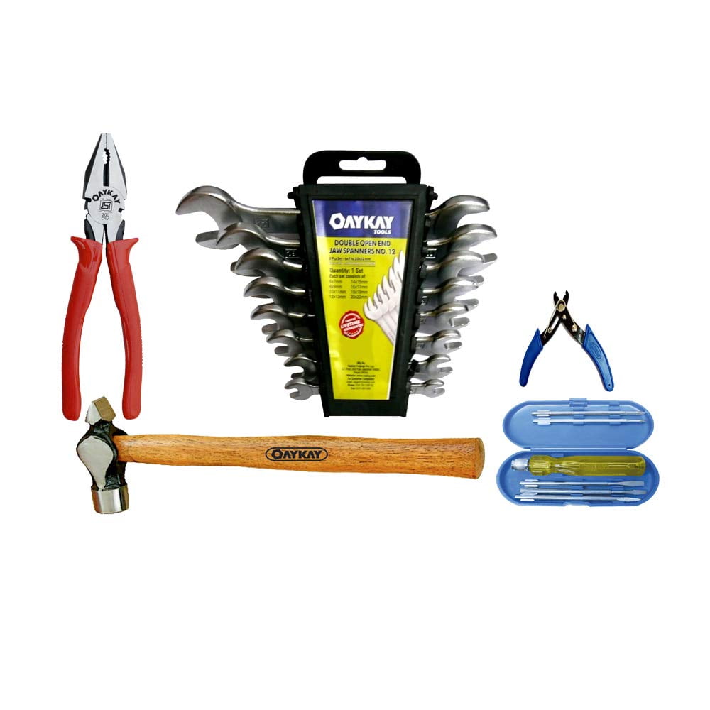 Tools 5 Pcs Hand Tool Kit | For Home Plier, Wire Cutter 8 Pcs Doe ...
