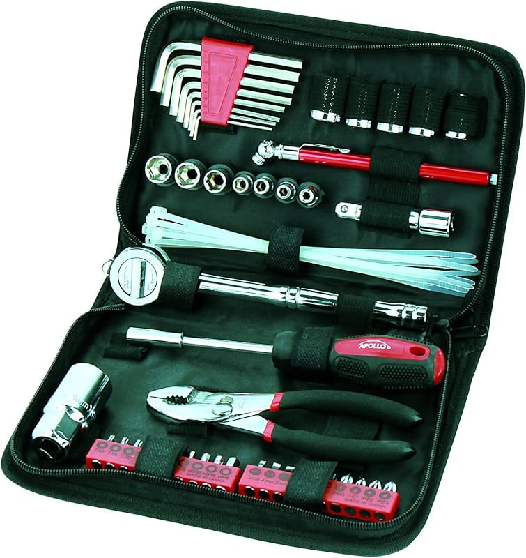 Tools 56 Piece Compact SAE Auto Tool Set in Zippered Case, Small ...