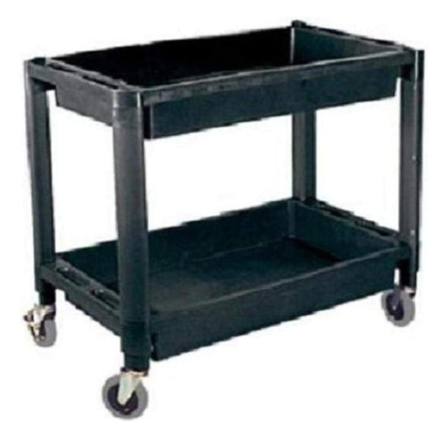Tools 7016 Heavy-Duty Plastic 2-Shelf Utility Cart - Walmart.com