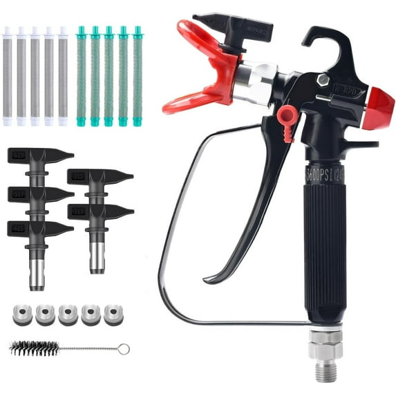 Tools Airless Sprayer with 5 Tips & 10 Filters,3600PSI High Swivel ...