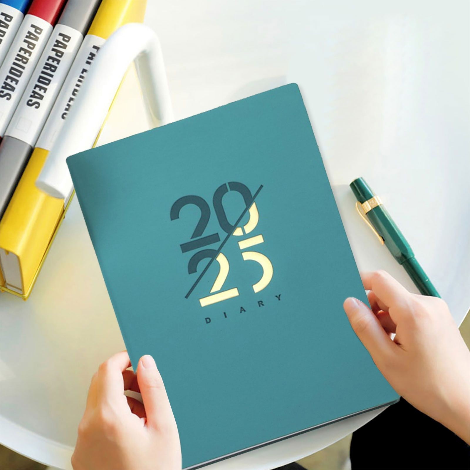 Tools Clearance Sale, 2025 Plan Green English Notebook Schedules ...