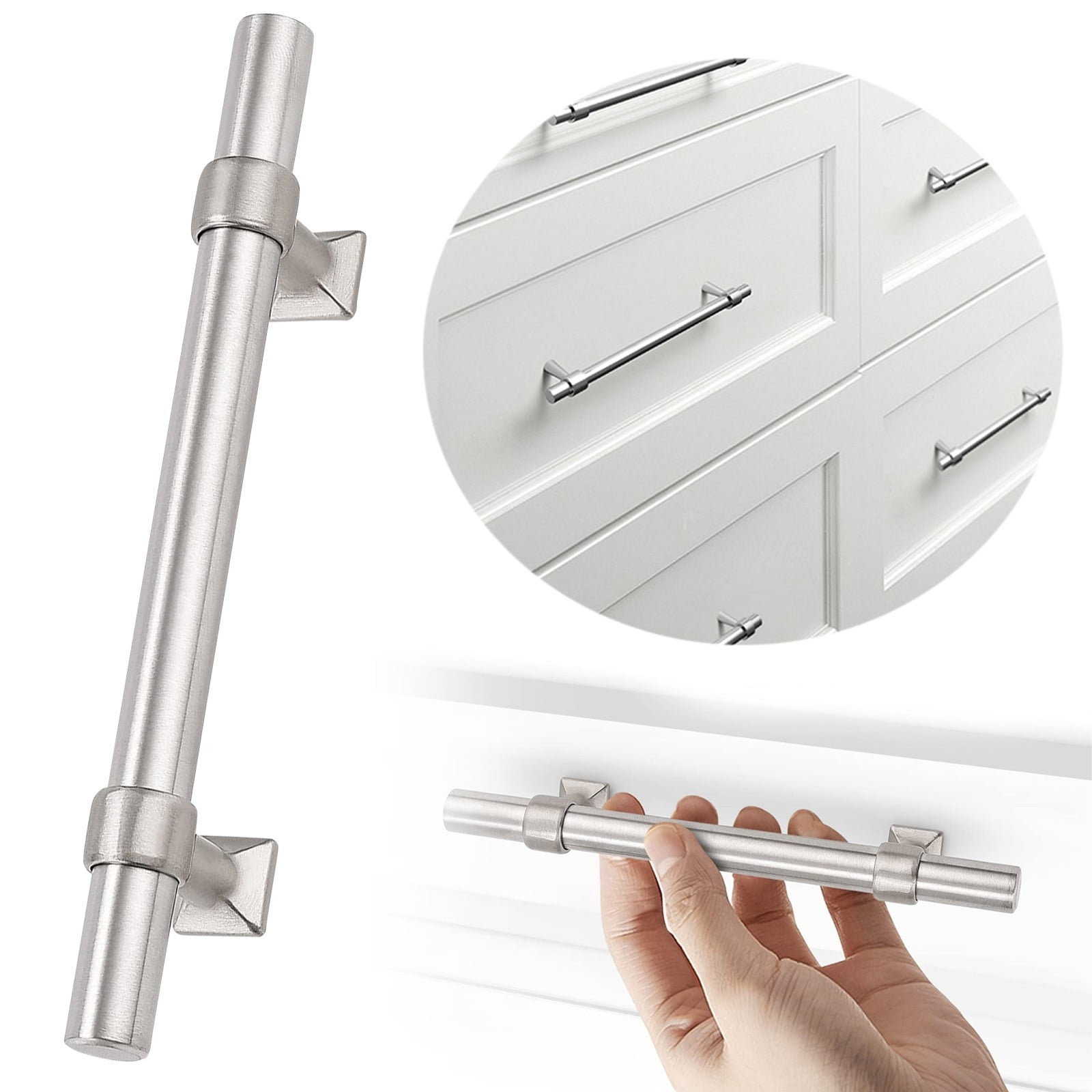 Tools Clearance Sale, Silver Handle 192 Hole Distance D Brushed Kitchen ...