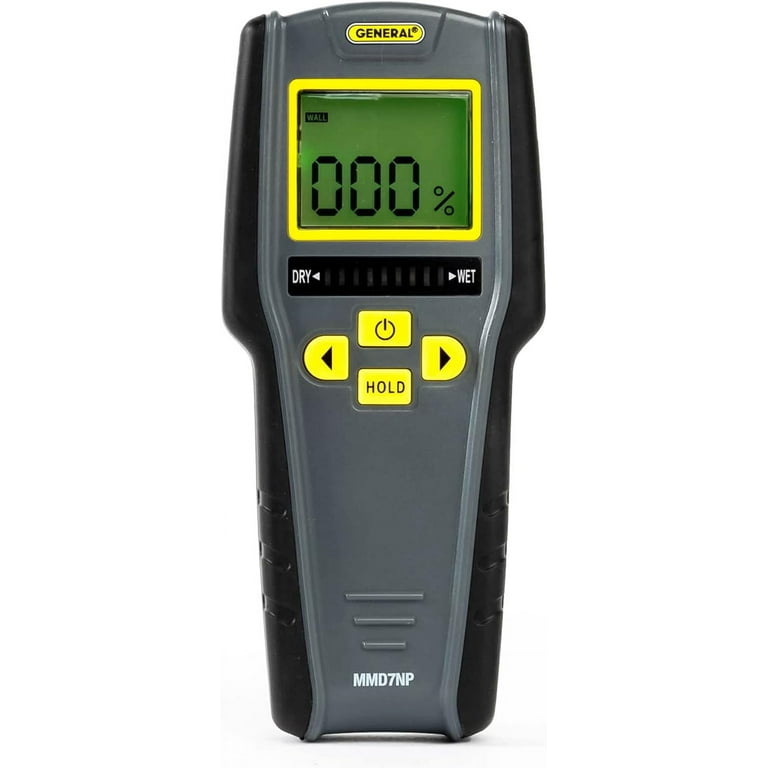 Tools Digital Moisture Meter MMD7NP Humidity Sensor Pinless and Non Invasive Digital LCD with Tricolor Bar Graph Pinless Detector Walmart