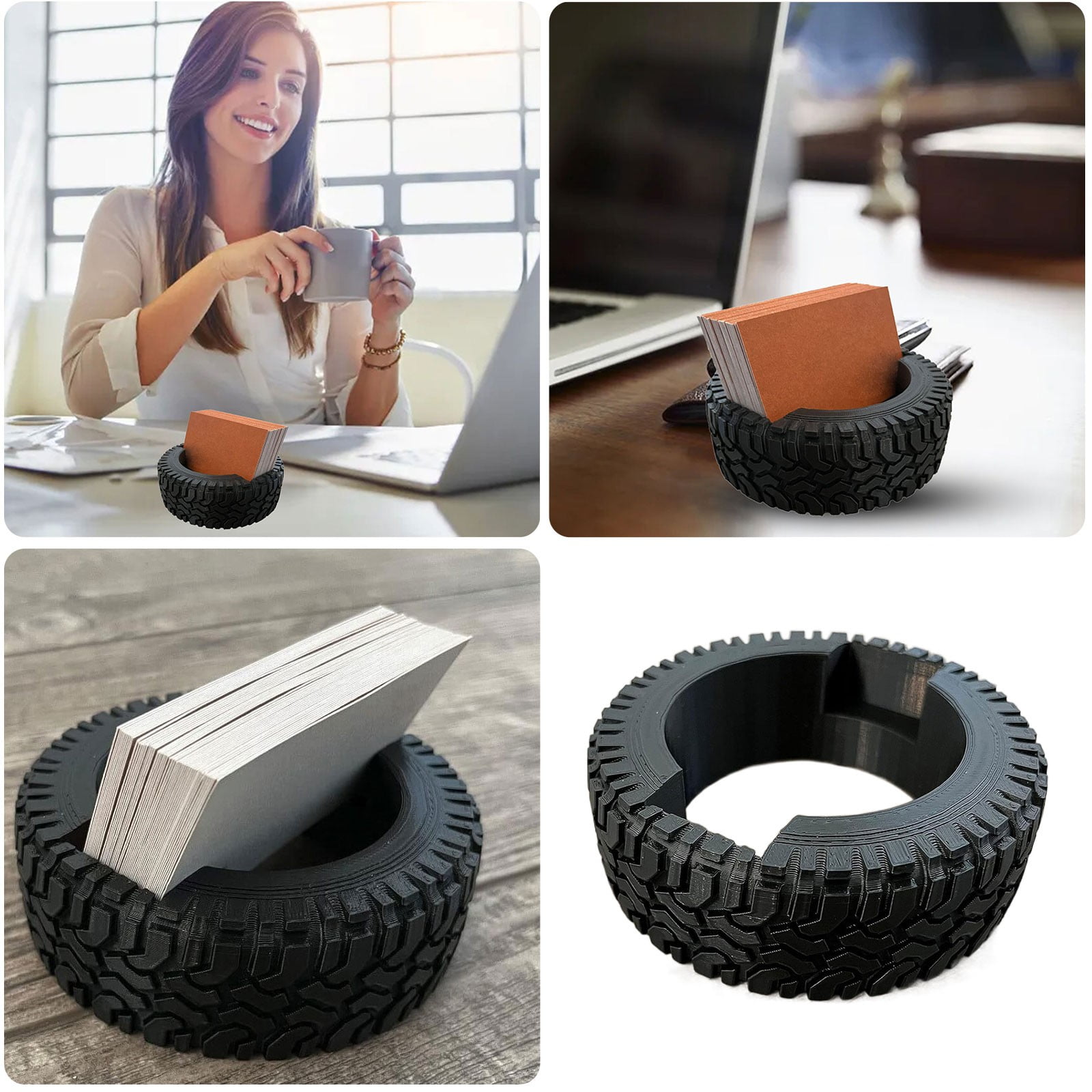 Tools For Men Brass Guitar Slide Short Funny Tire Business Card Holder ...