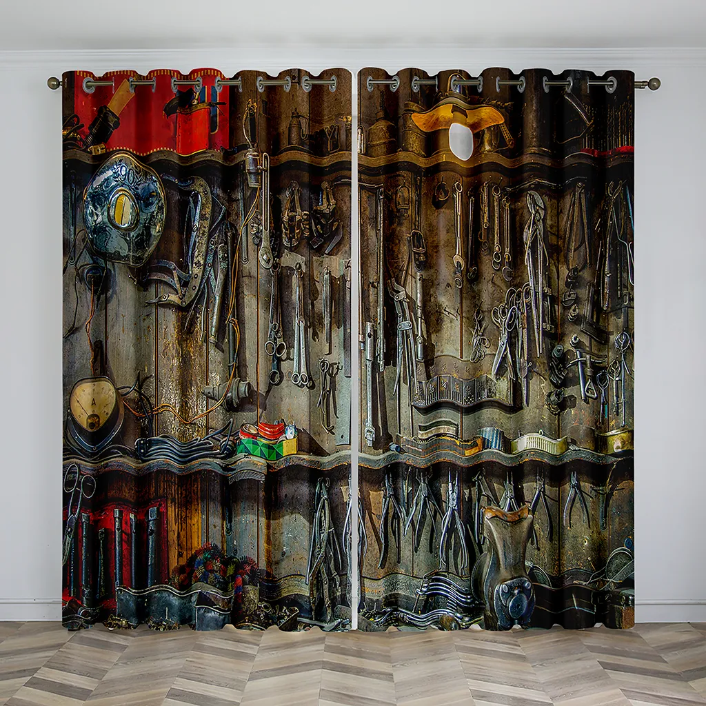 Tools Hanging on The Wall in a Tool Shed Workshop Fixing Equipment ...