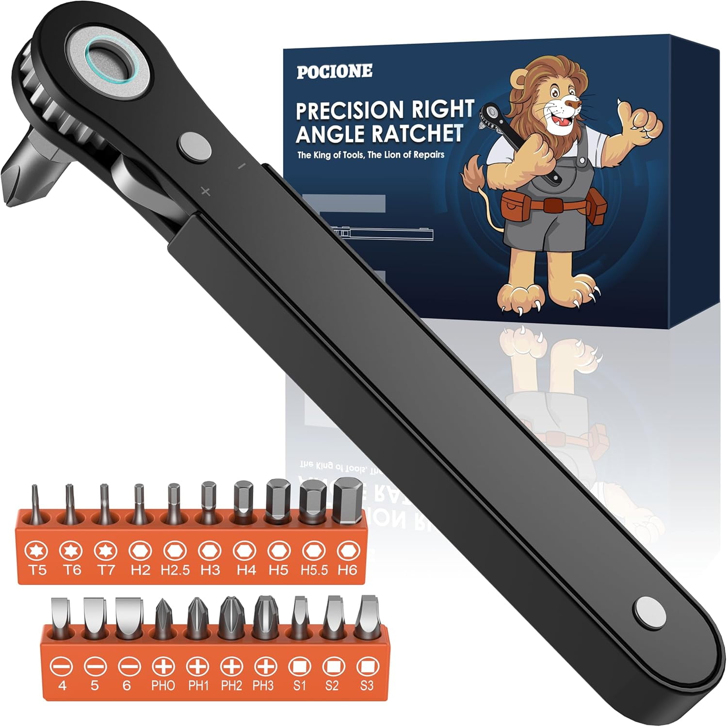 Tools for Men Gifts Right Angle Screwdriver: T5 T6 T7 Torx Star Bit ...