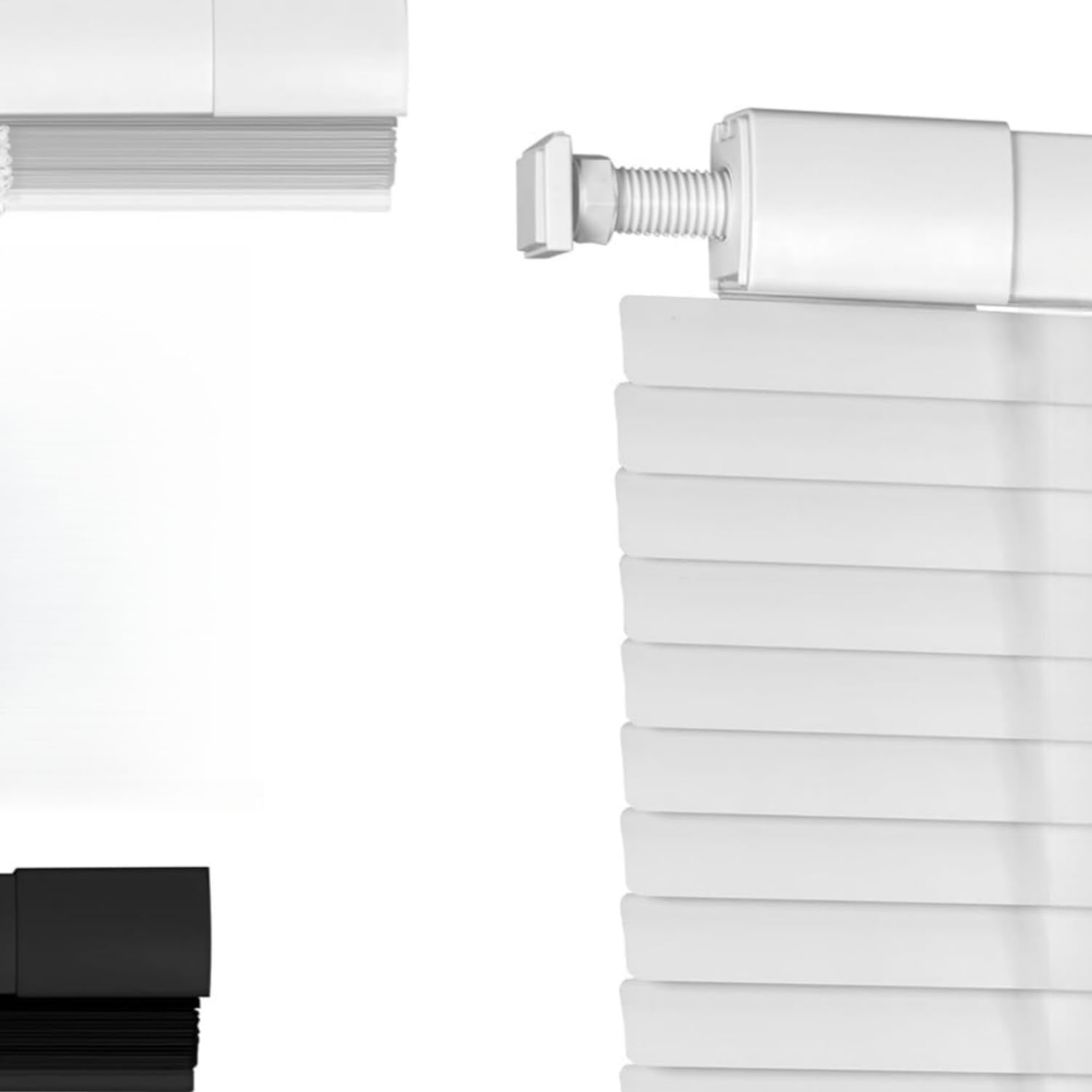 No Tools-No Drill 1" Cordless Aluminum Mini Blinds, Cordless Blinds for ...