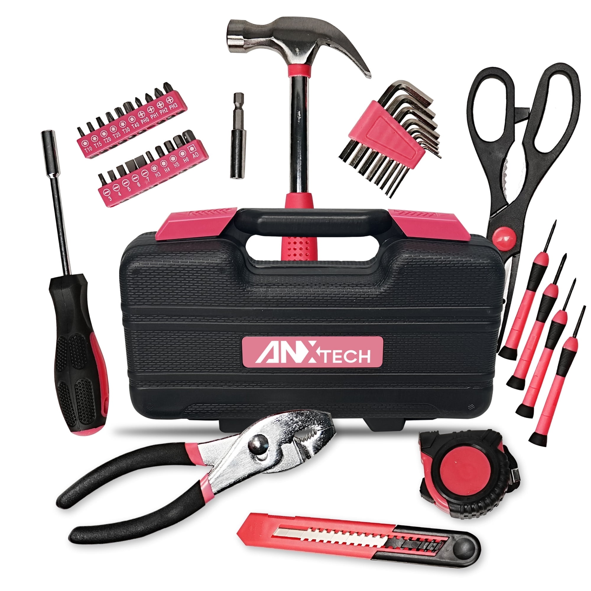 Hand Tool Set General Home Tool Kit Women Men for Garage Office and ...