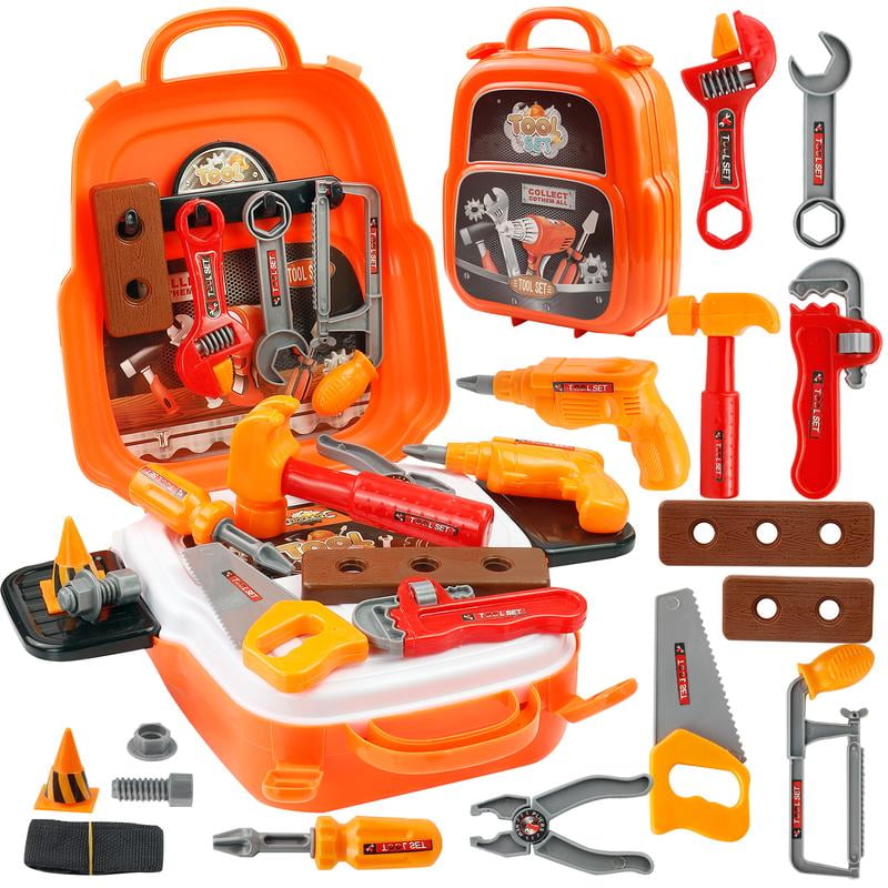 Tools Set Toy for Kids - 21PCS Toddler Construction Toy Set with ...