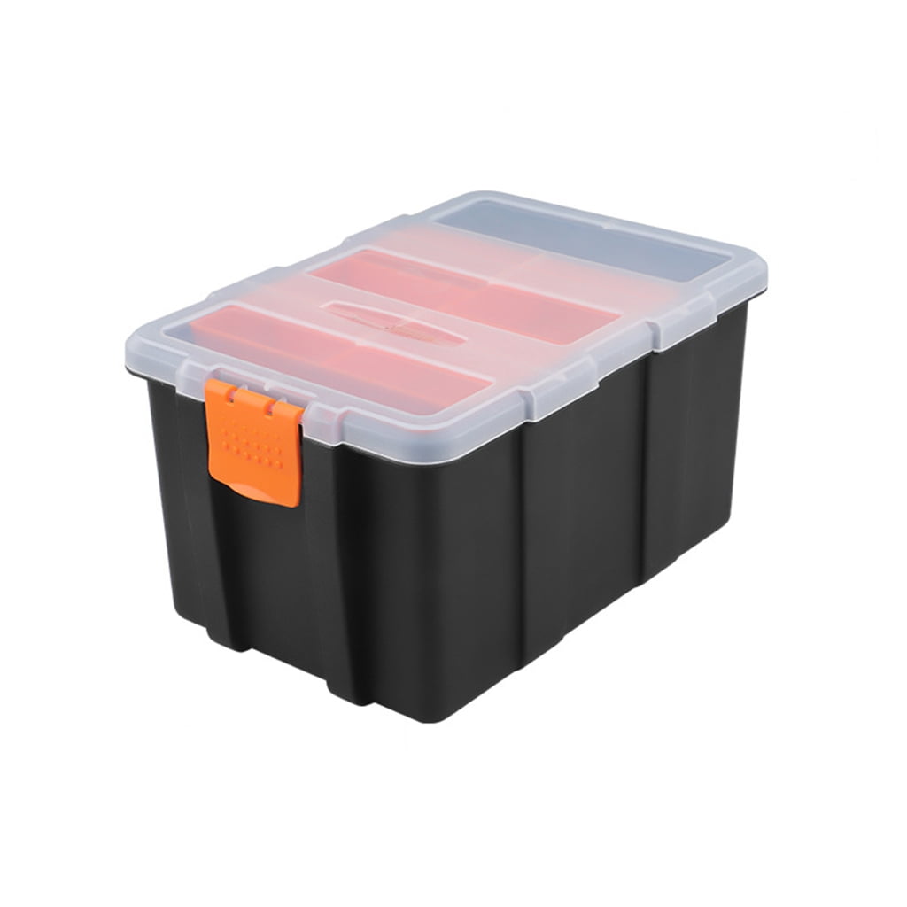 Tools Storage Box Removable Dividers Compartment Plastic Storage Box ...