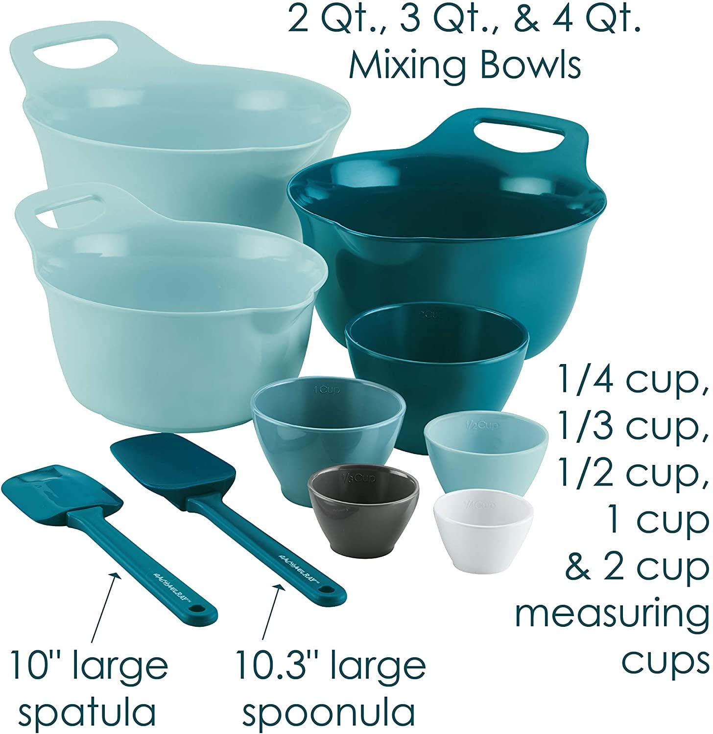 Tools and Gadgets Mix and Measure Cooking / Baking Prep Set with Mixing ...