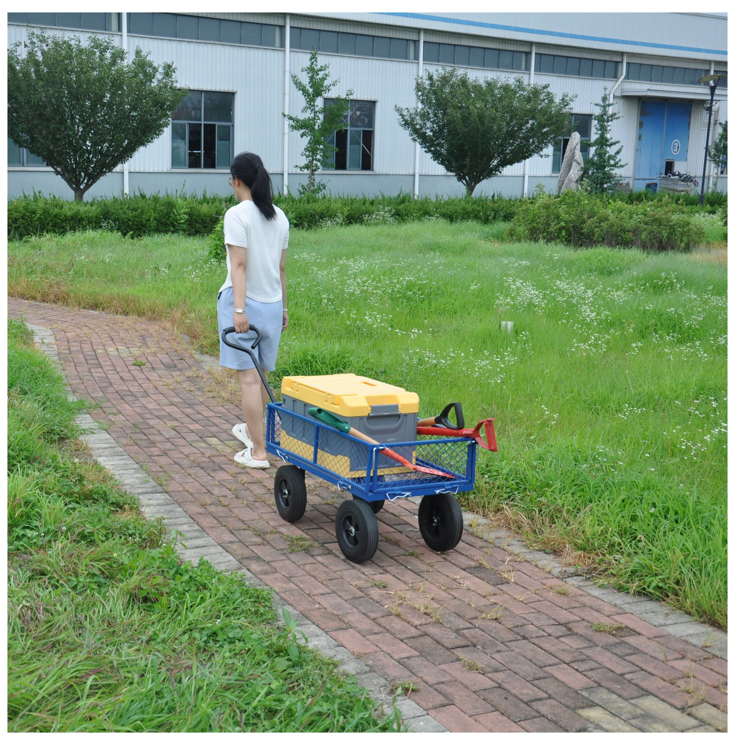 Tools cart Wagon Cart Garden cart trucks make it easier to transport firewood as Pic - Walmart.com