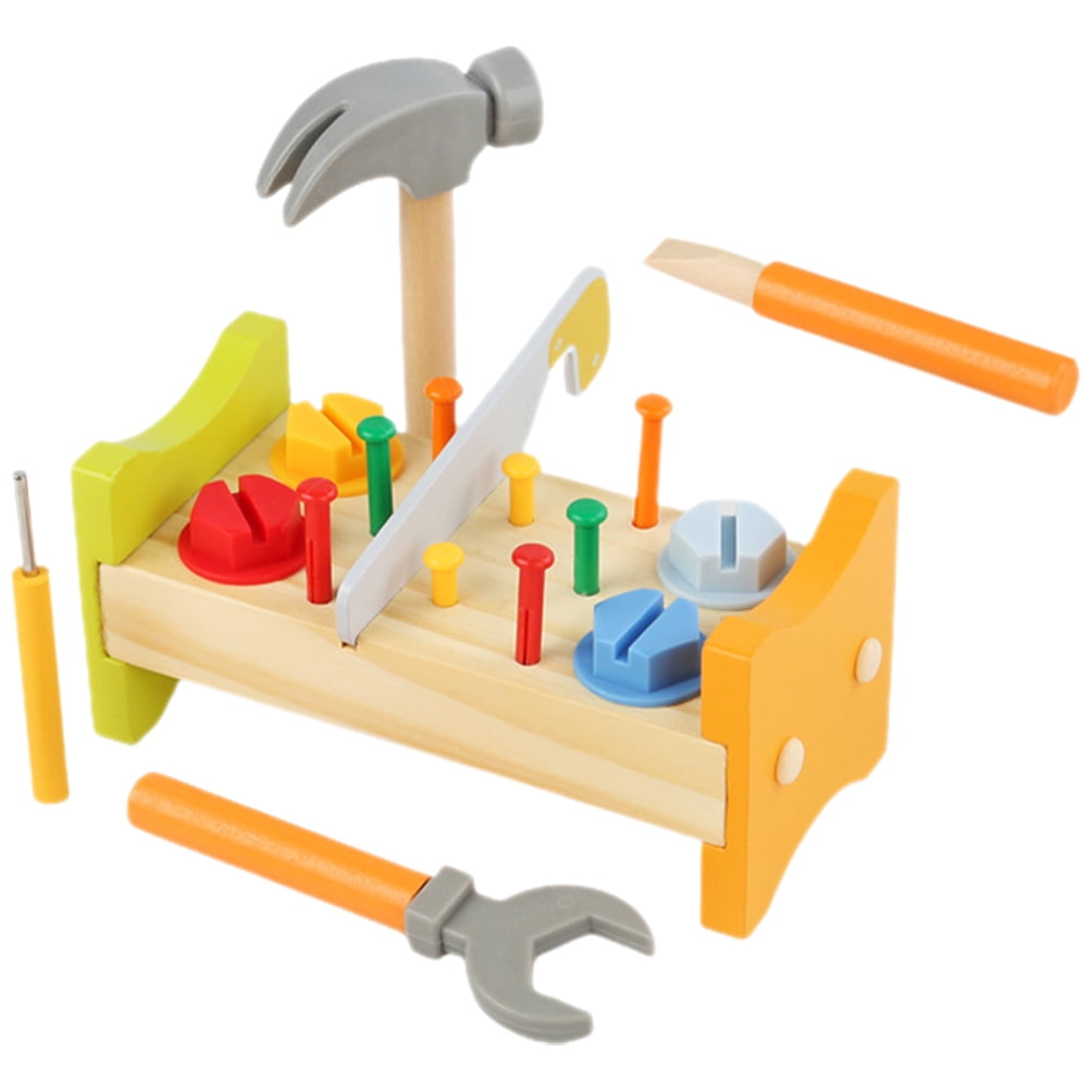 Tools for Pounding Peg Workbench Toy Toddlers Plastic Wooden ...