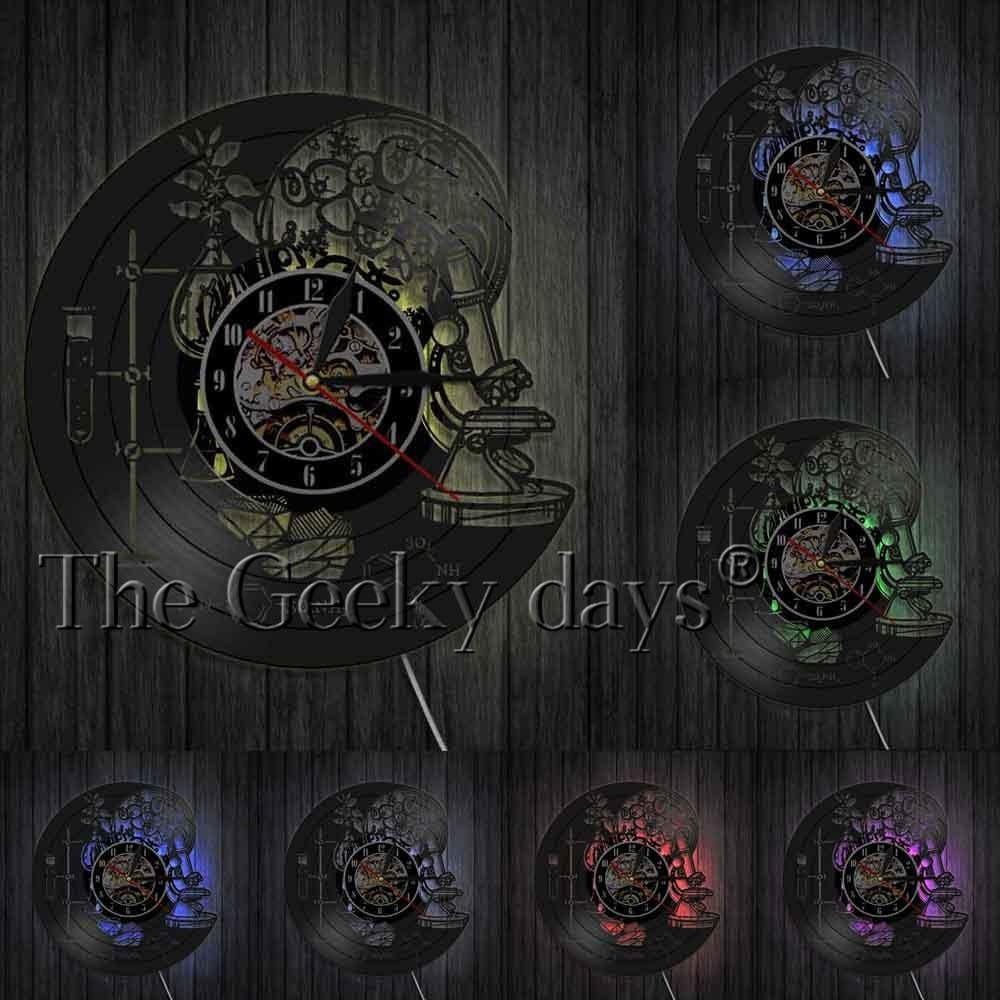 Tools of Science Chemistry Lab Wall Decor Vinyl Record Wall Clock ...