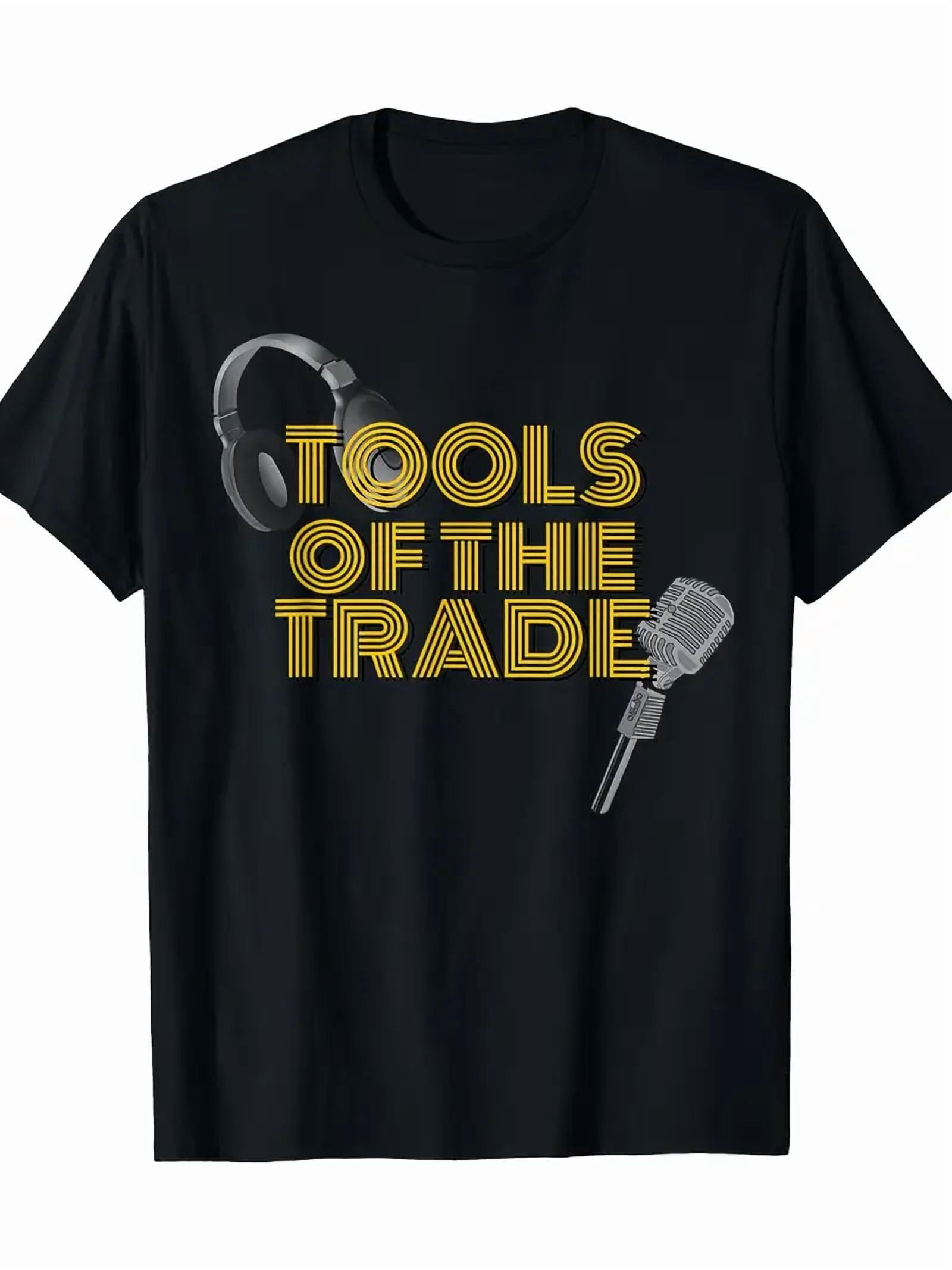 Tools of the Trade Vintage Microphone Headphones T-Shirt - Walmart.com